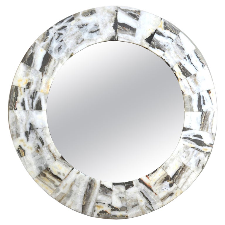 Rainbow Mirror with Onyx Frame For Sale at 1stDibs