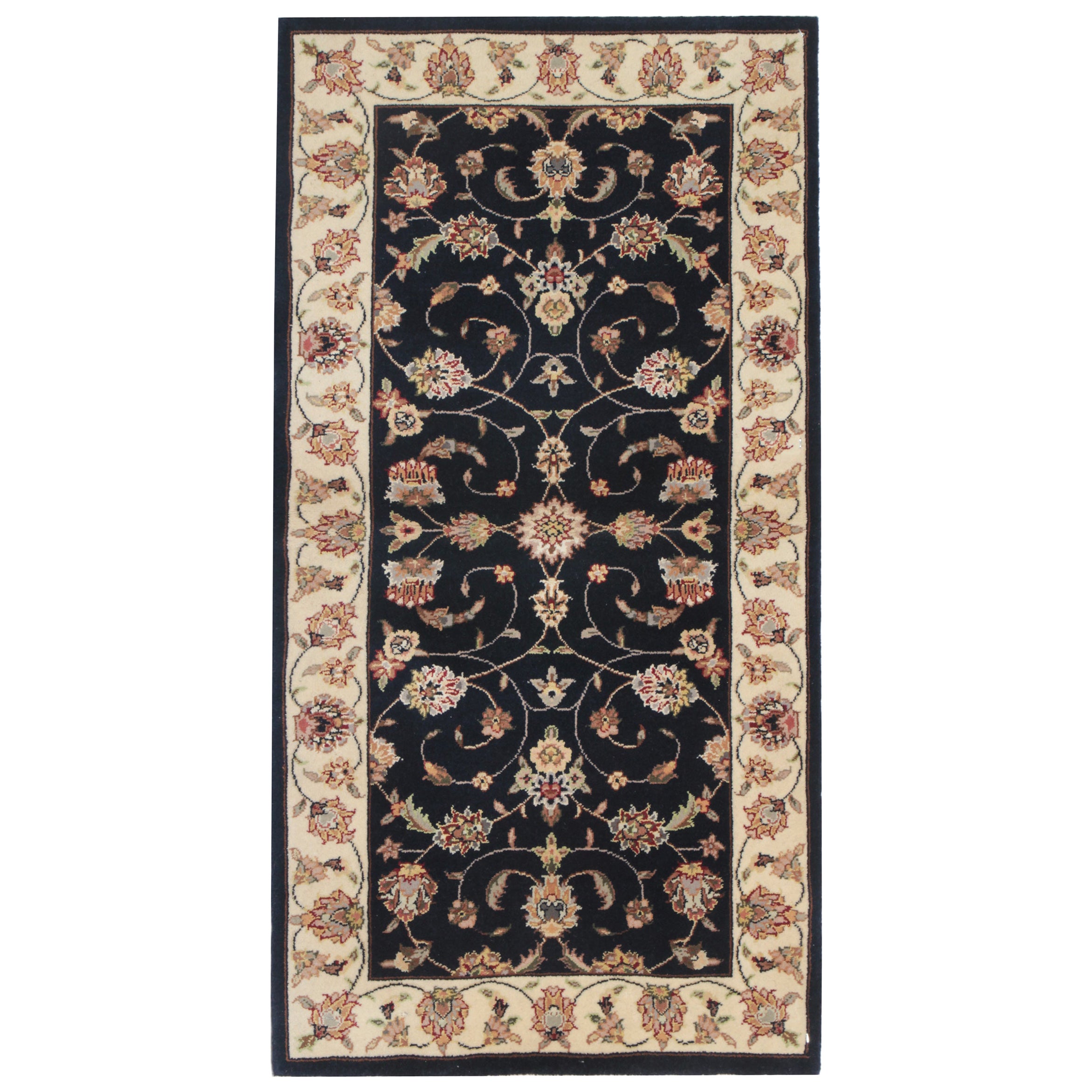 Purple and Gold Floral Area Rug For Sale at 1stDibs