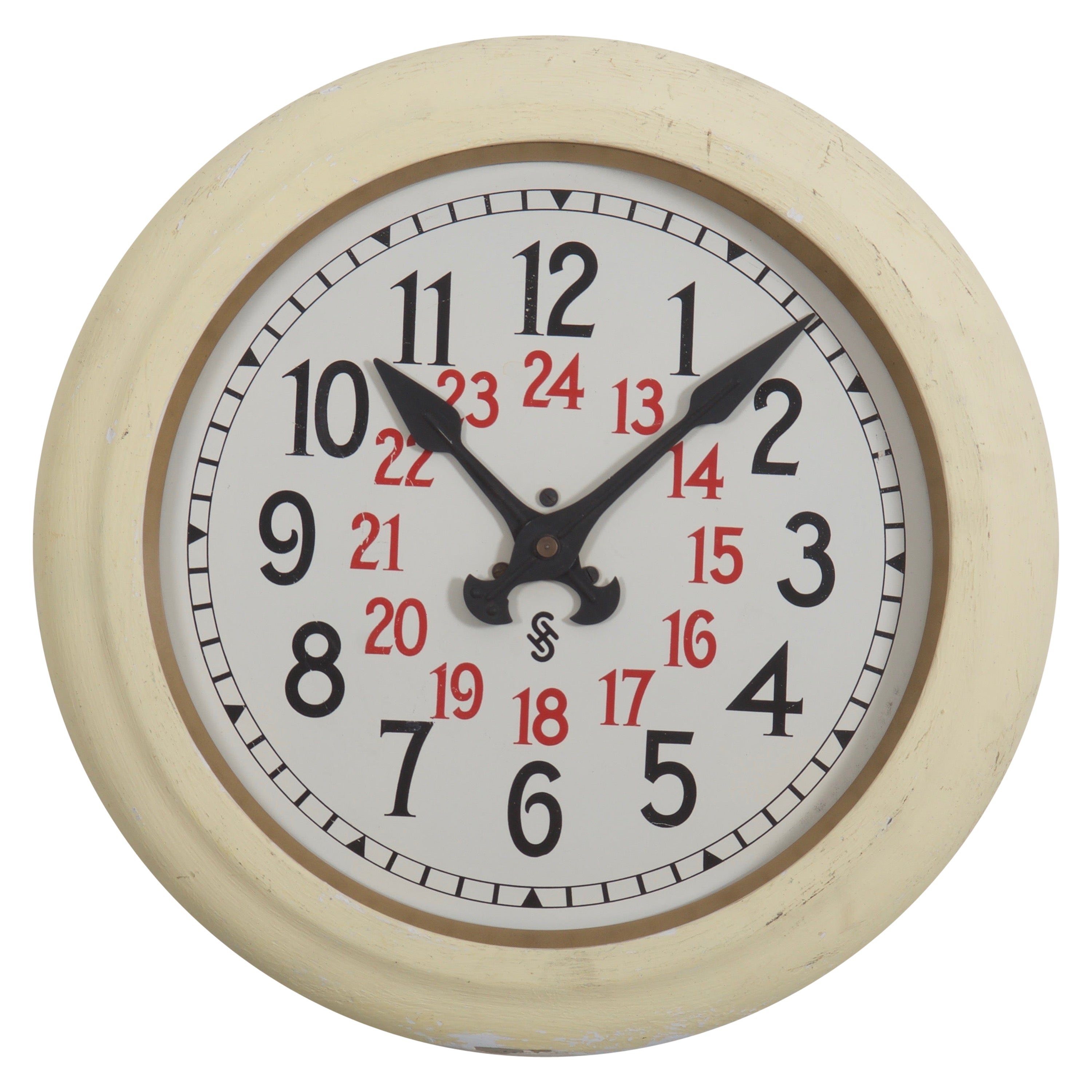 Beautiful Large Bauhaus Wall Clock by Prim For Sale at 1stDibs