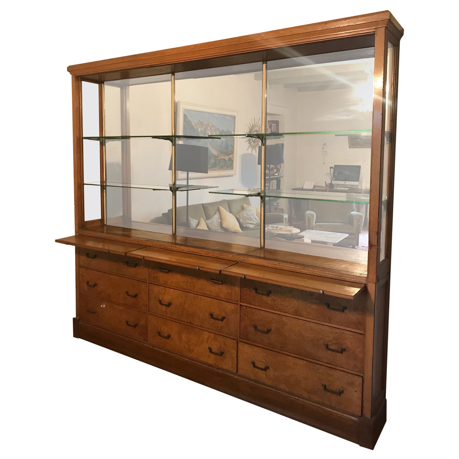 Stunning Large Apothecary Bookcase Display Cabinet, Late 20th Century ...