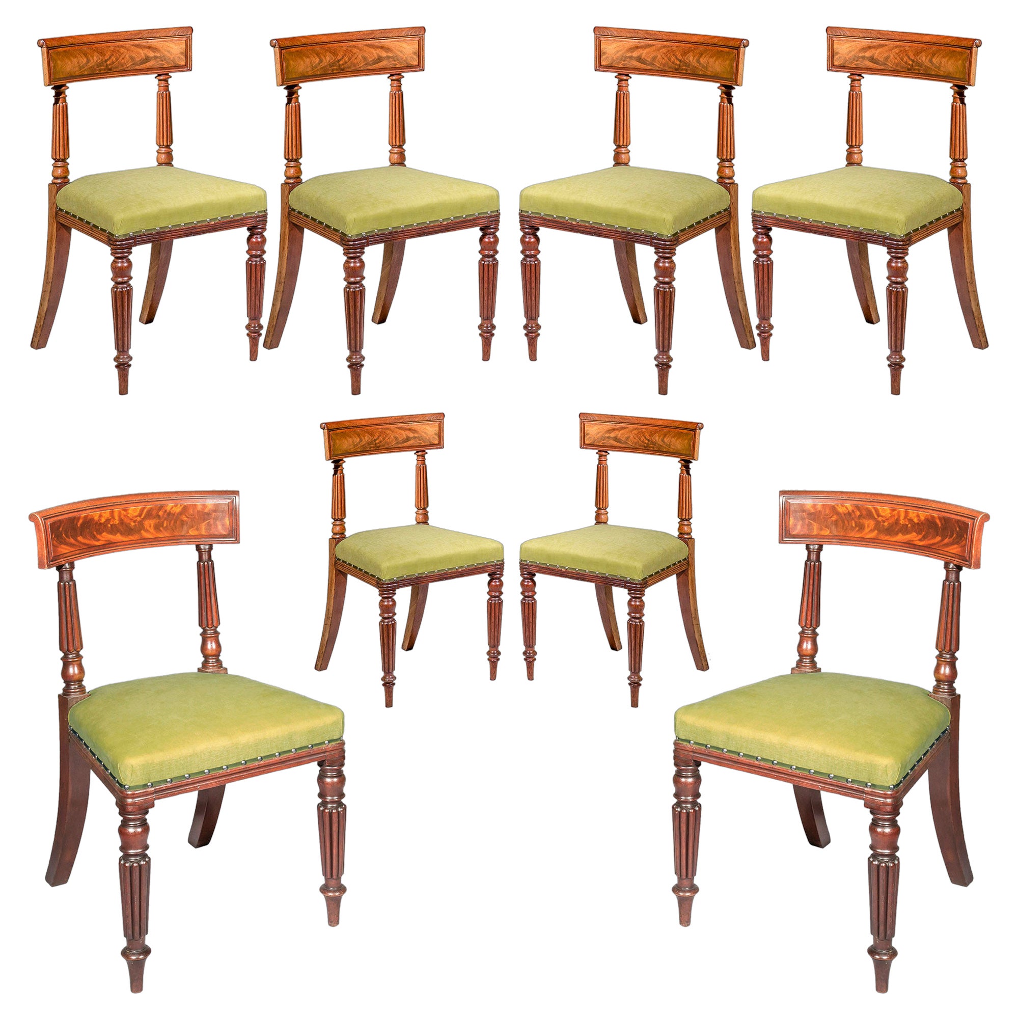 Set of 19th Century Eight Anglo-Indian Dining Chairs at 1stDibs