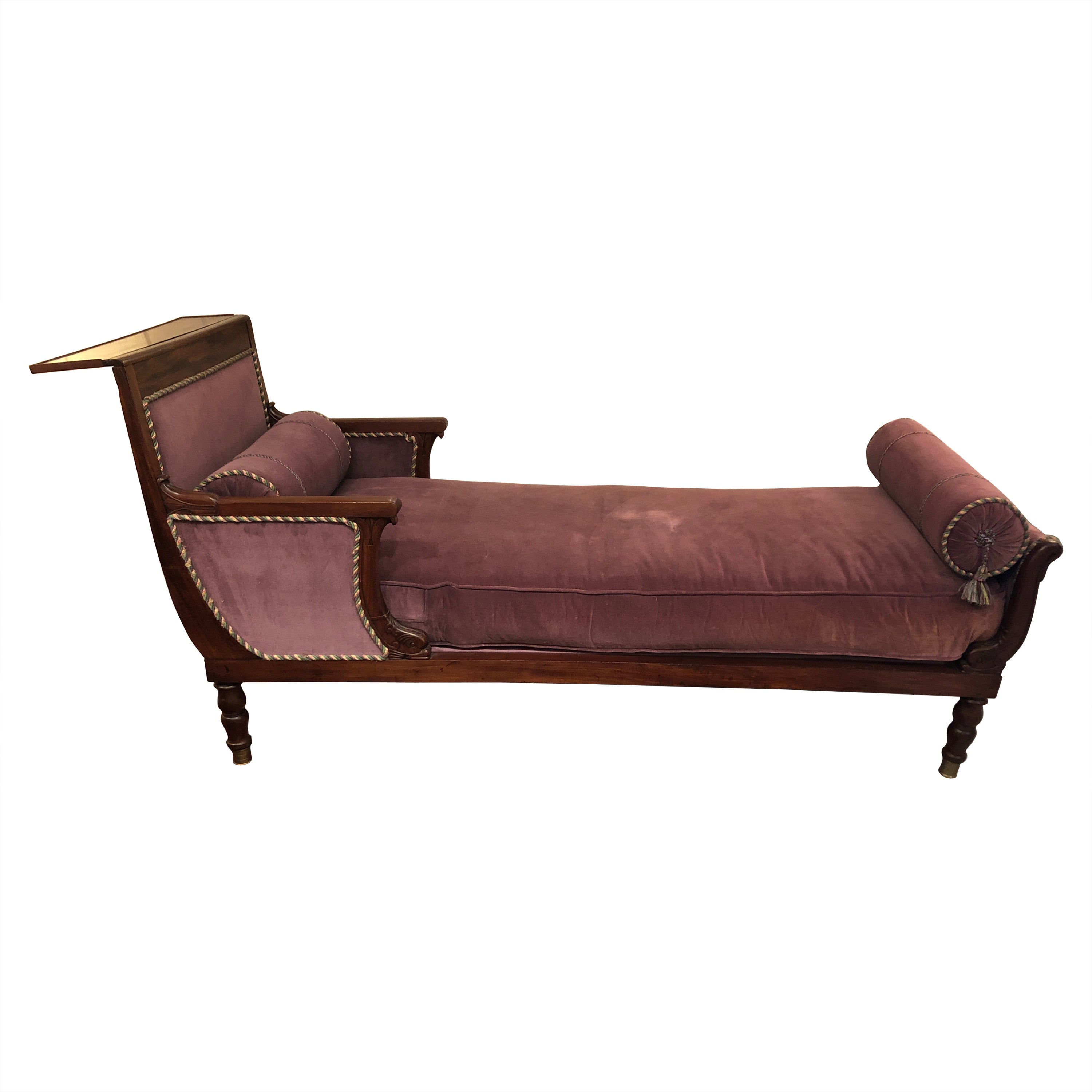 Oval Shaped Recamier Chaise at 1stDibs