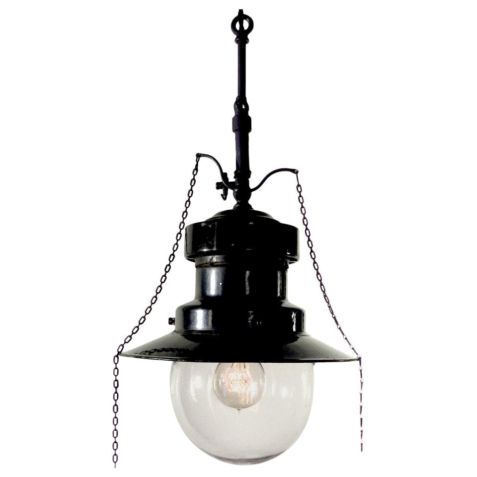 Porcelain Train Station Lamps - Large Collection at 1stDibs