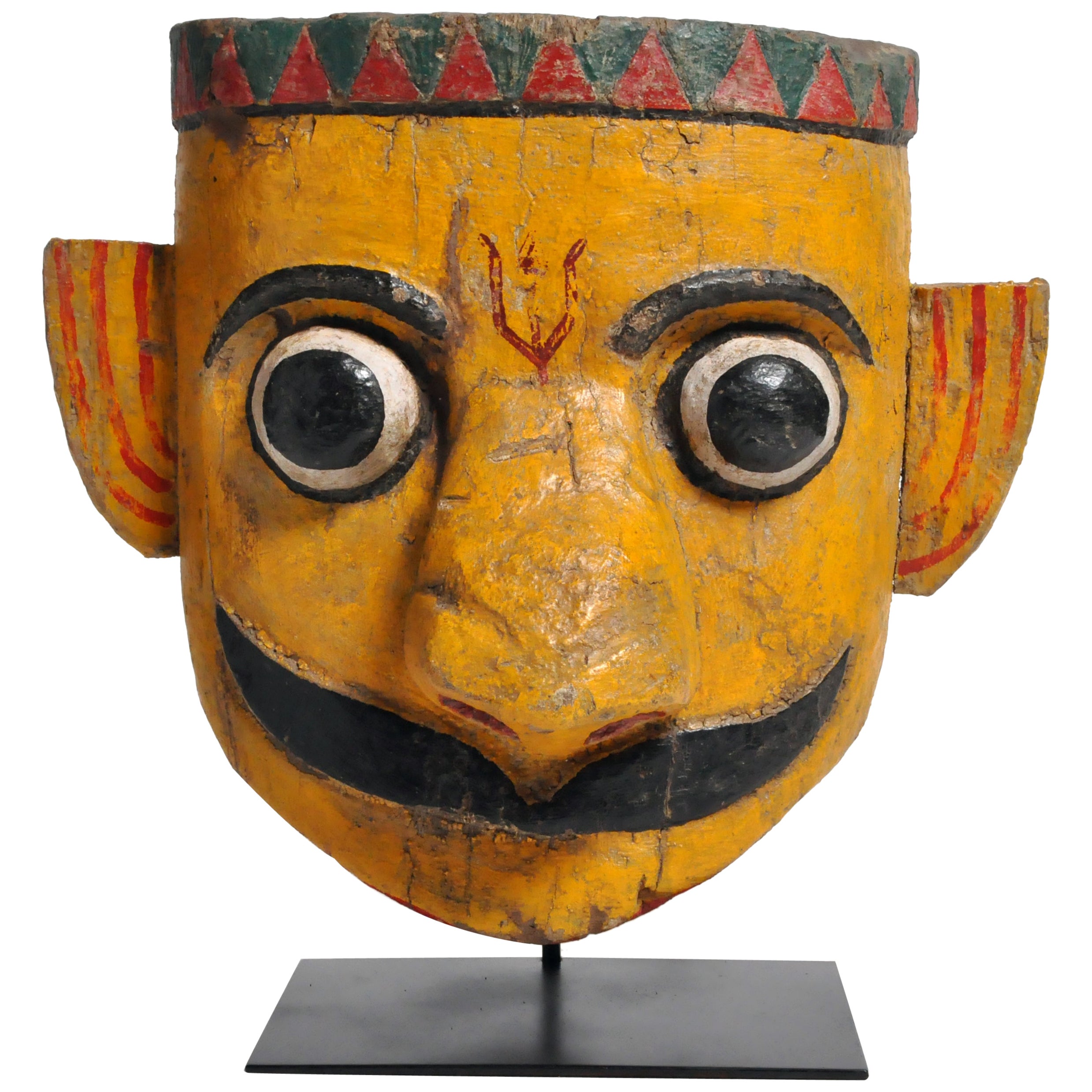 Lifesize Pair of Antique Hand-Painted Indian Figures Dolls Maharaja and ...