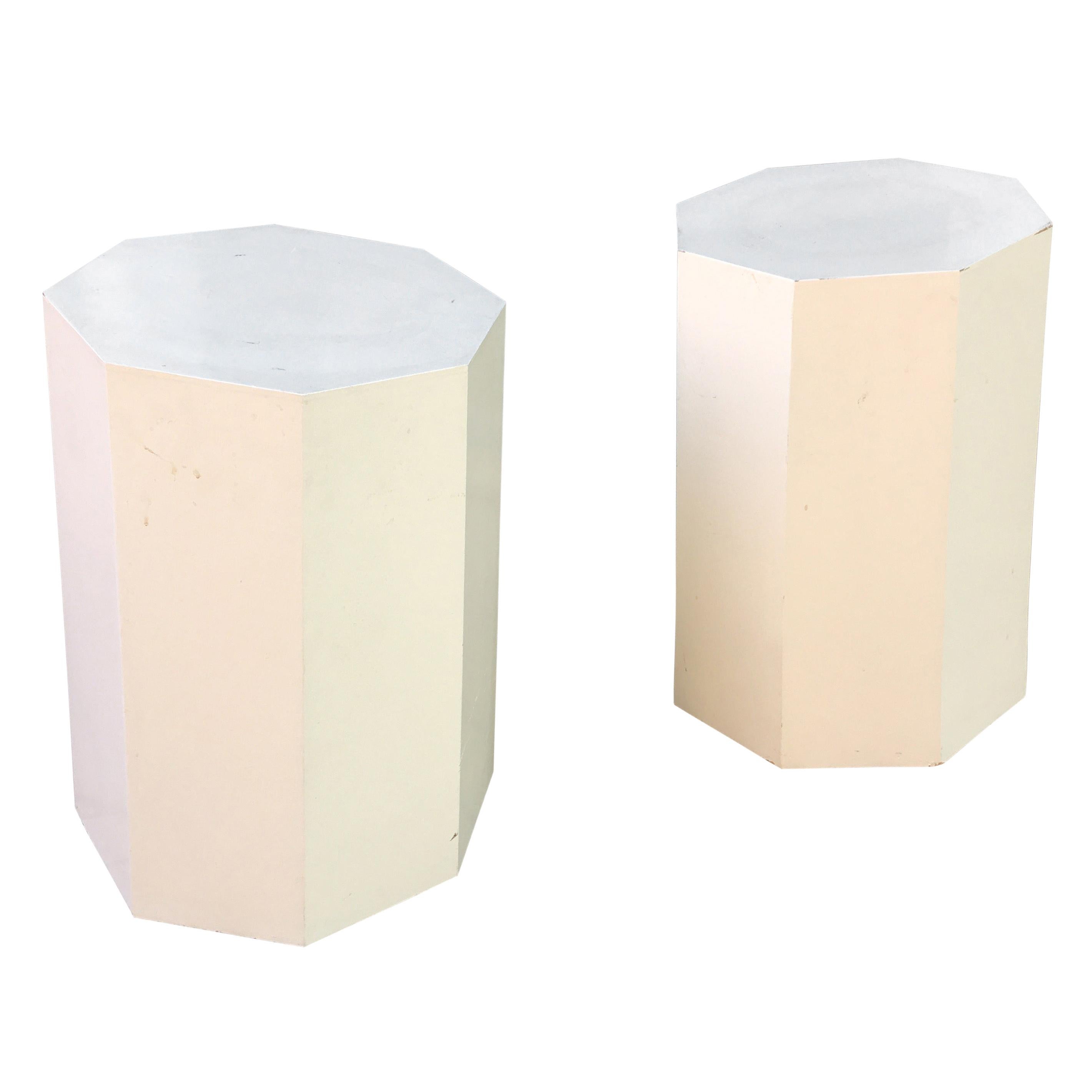 Pair of Octagonal Display Stands at 1stDibs