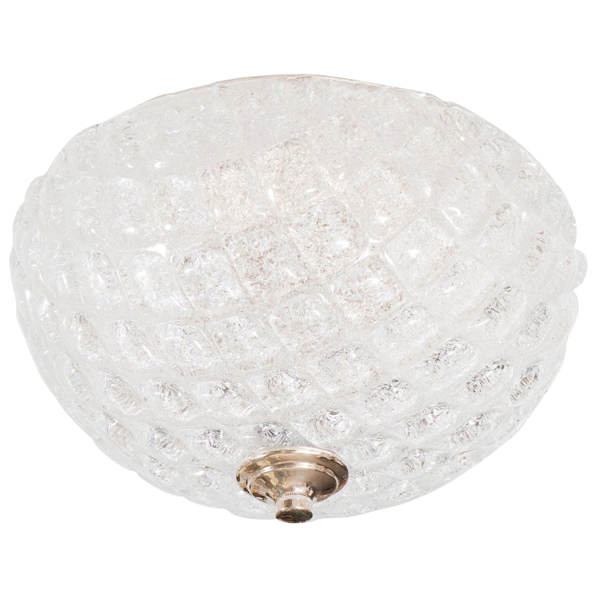 Large Capiz Shell Dome Flush Mount at 1stDibs