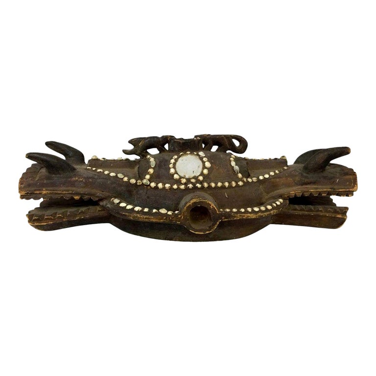 African Senufo Large Heavy Janus Firespitter Helmet Mask Wanyugo For ...