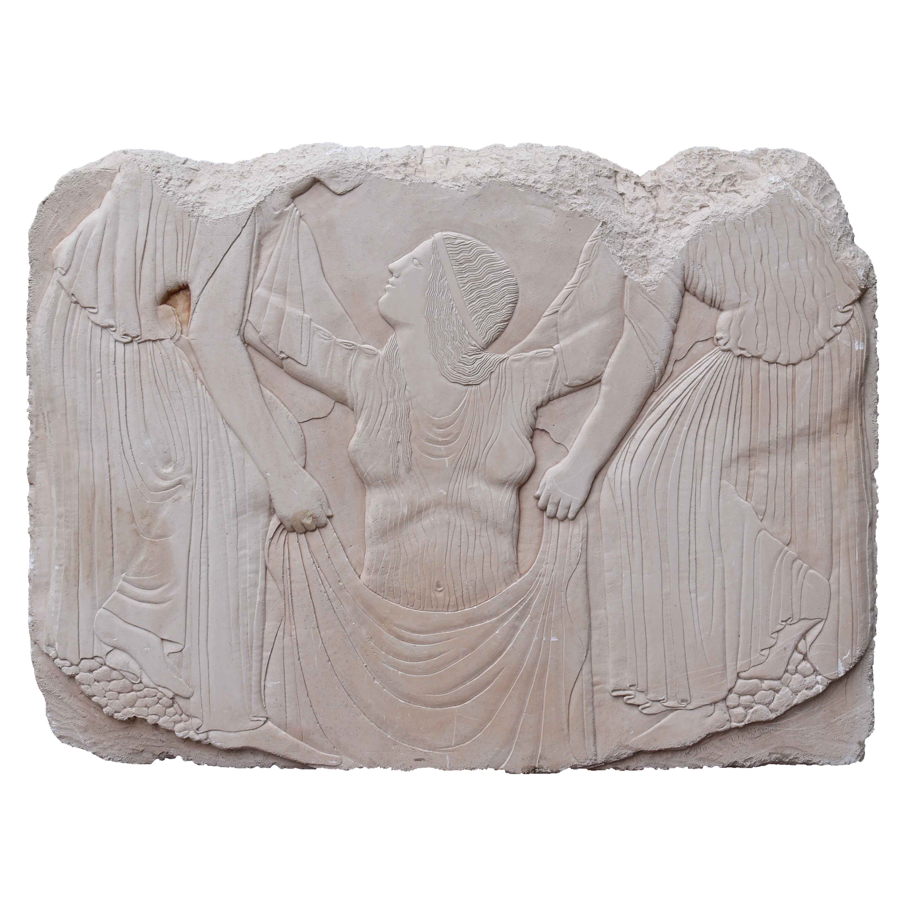 Pair of Plaster Classical Roman Style Plaques at 1stDibs