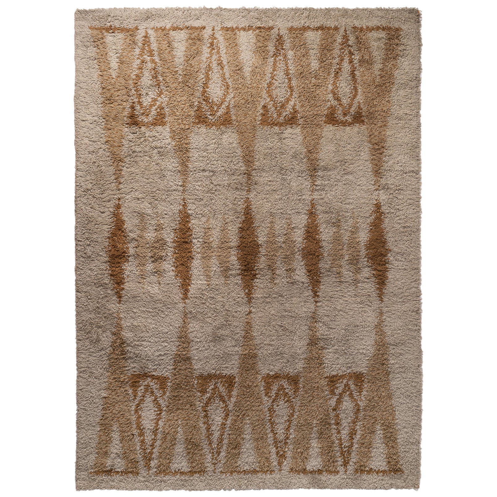 1970s Space Age Circular Wool Rug at 1stDibs