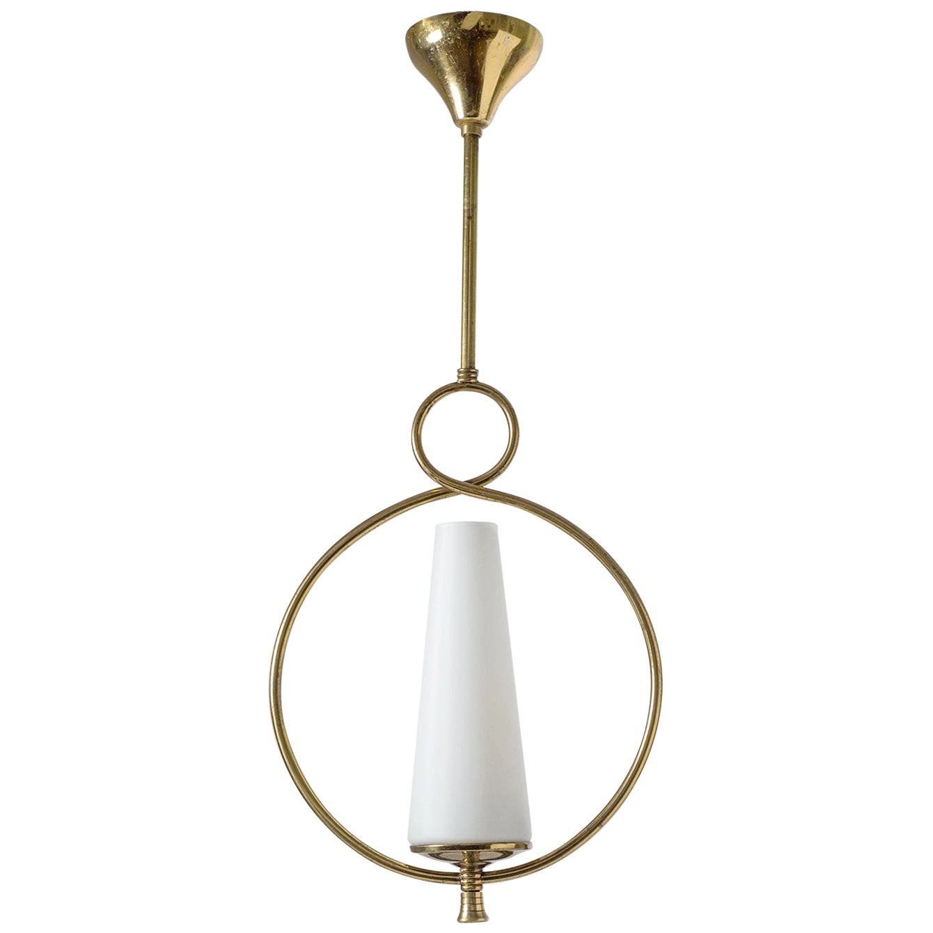 Pair of Antique Brass Pendants, France at 1stDibs