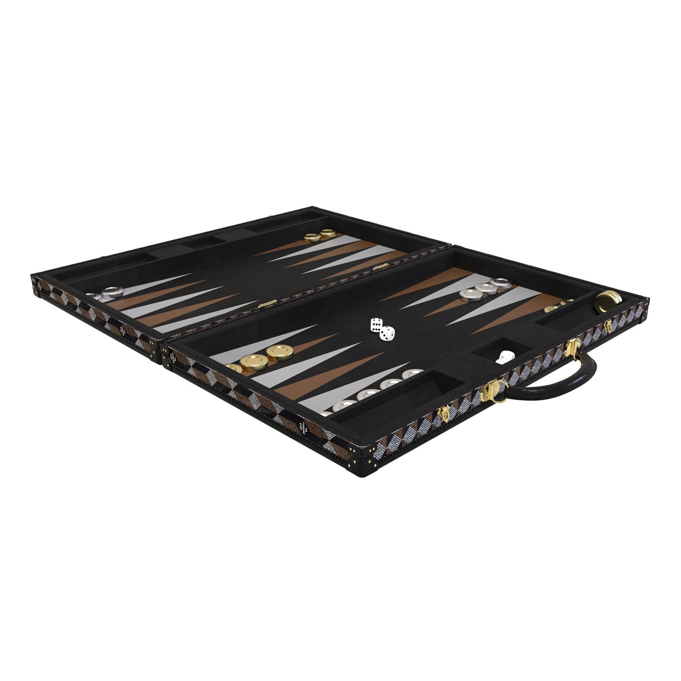 Italian Rosewood Backgammon Set by Altenburg, Stralsunder at 1stDibs