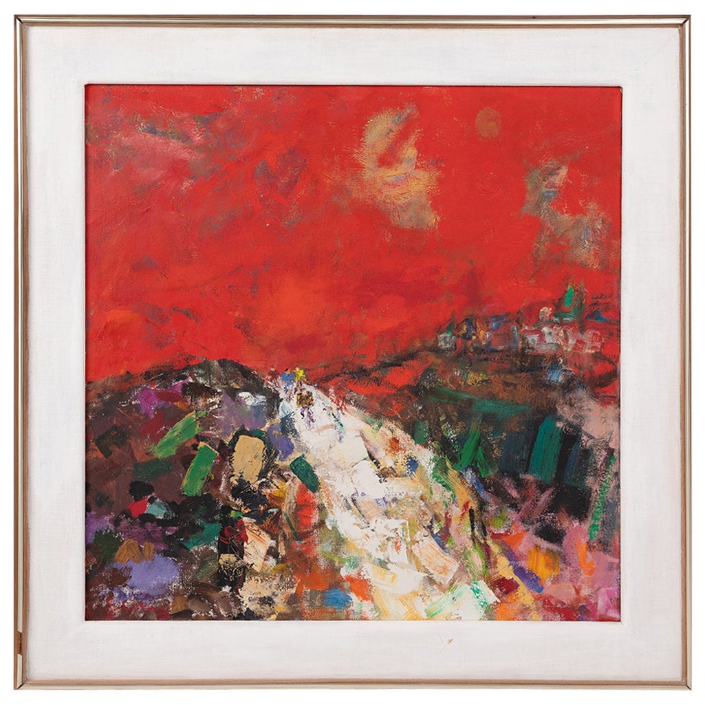 Phil Dike Original California Water Color Painting Landscape with Cabin ...