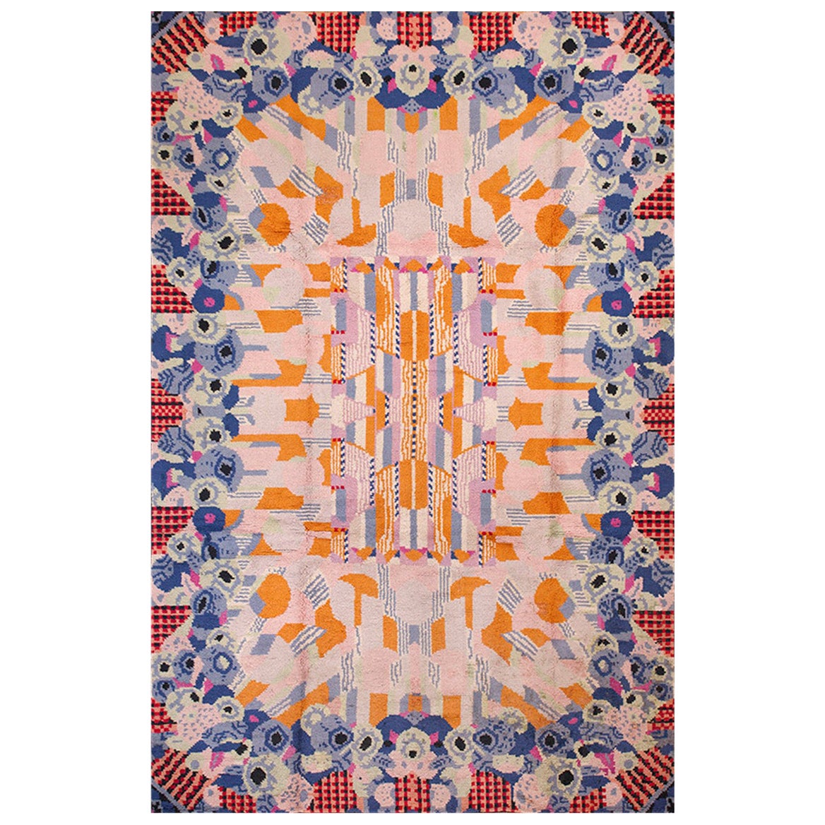 Antique Art Deco, European Rugs 4'9" x 6'8" For Sale at 1stDibs