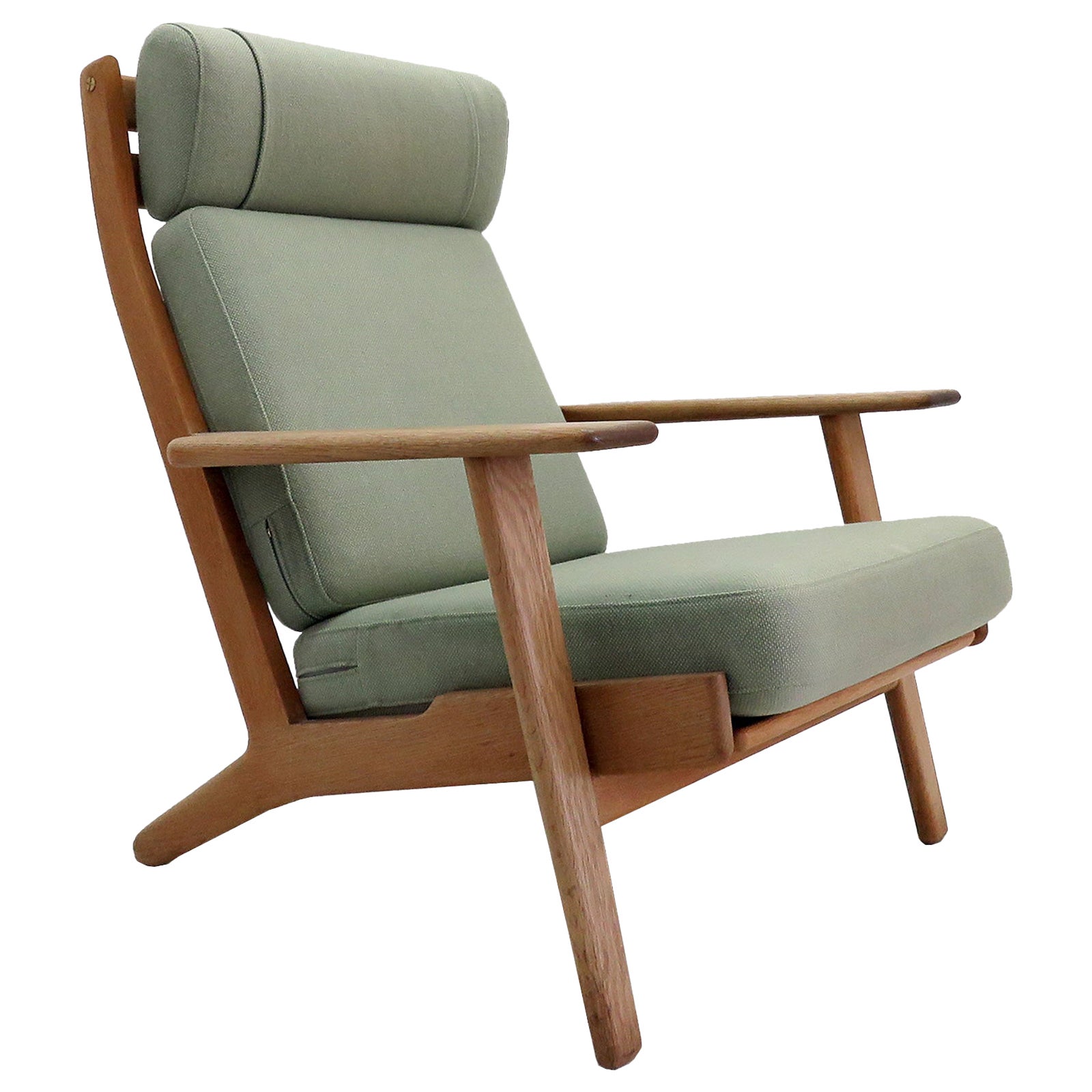 Hans Wegner High Back Lounge Chair at 1stDibs
