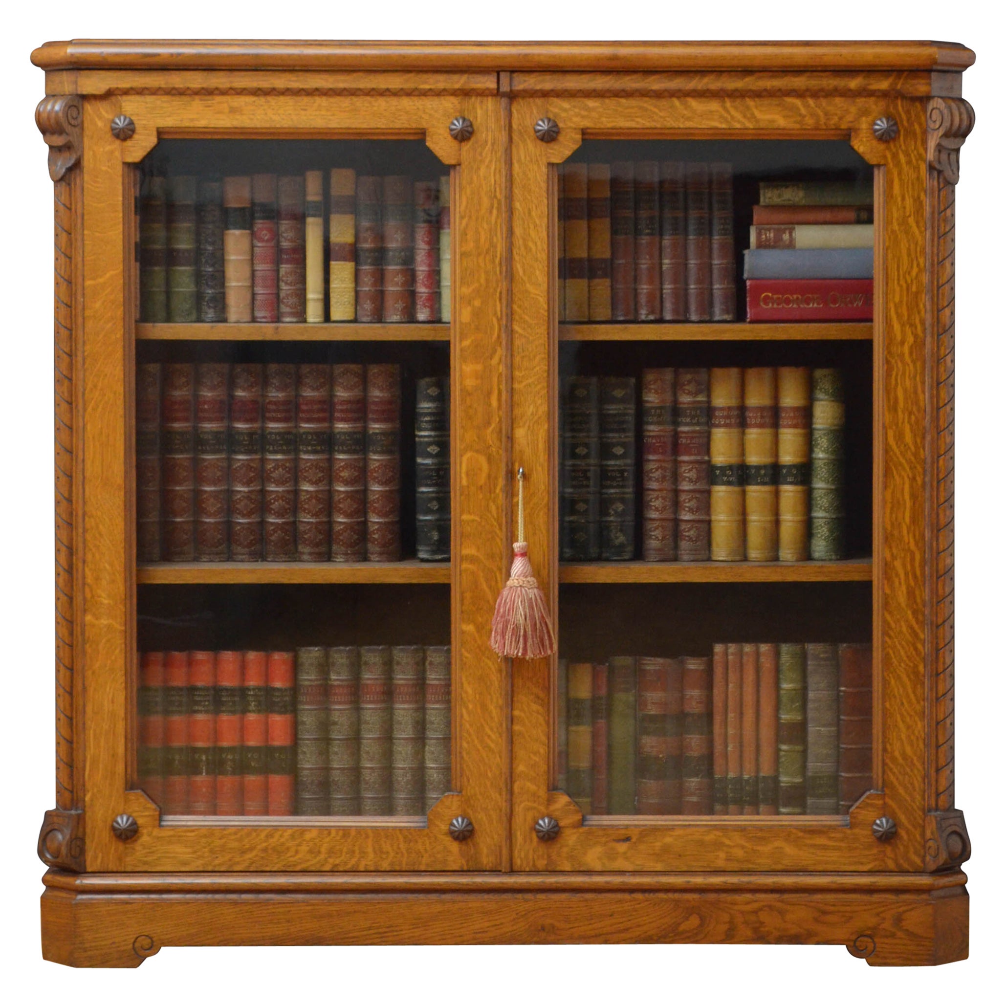 Antique Quarter Sawn Oak Stacking Lawyers Bookcase, Grand Rapids at 1stDibs