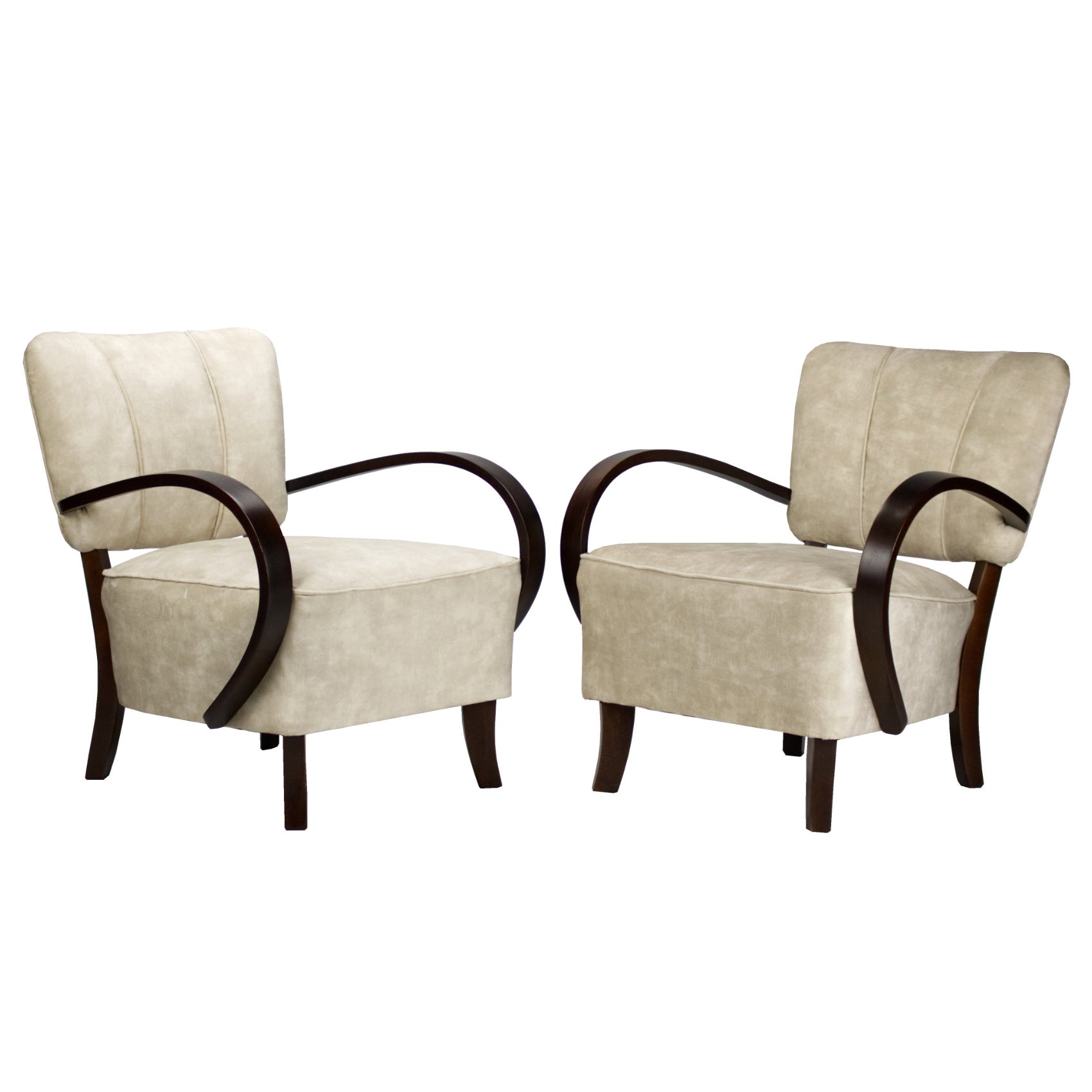 Dutch Art Deco Armchairs by Bas Van Pelt, 1930's at 1stDibs