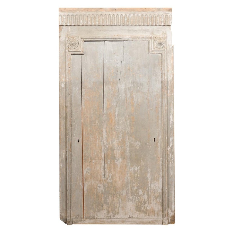 Late 18th Century French Painted Architectural Panel For Sale at 1stDibs