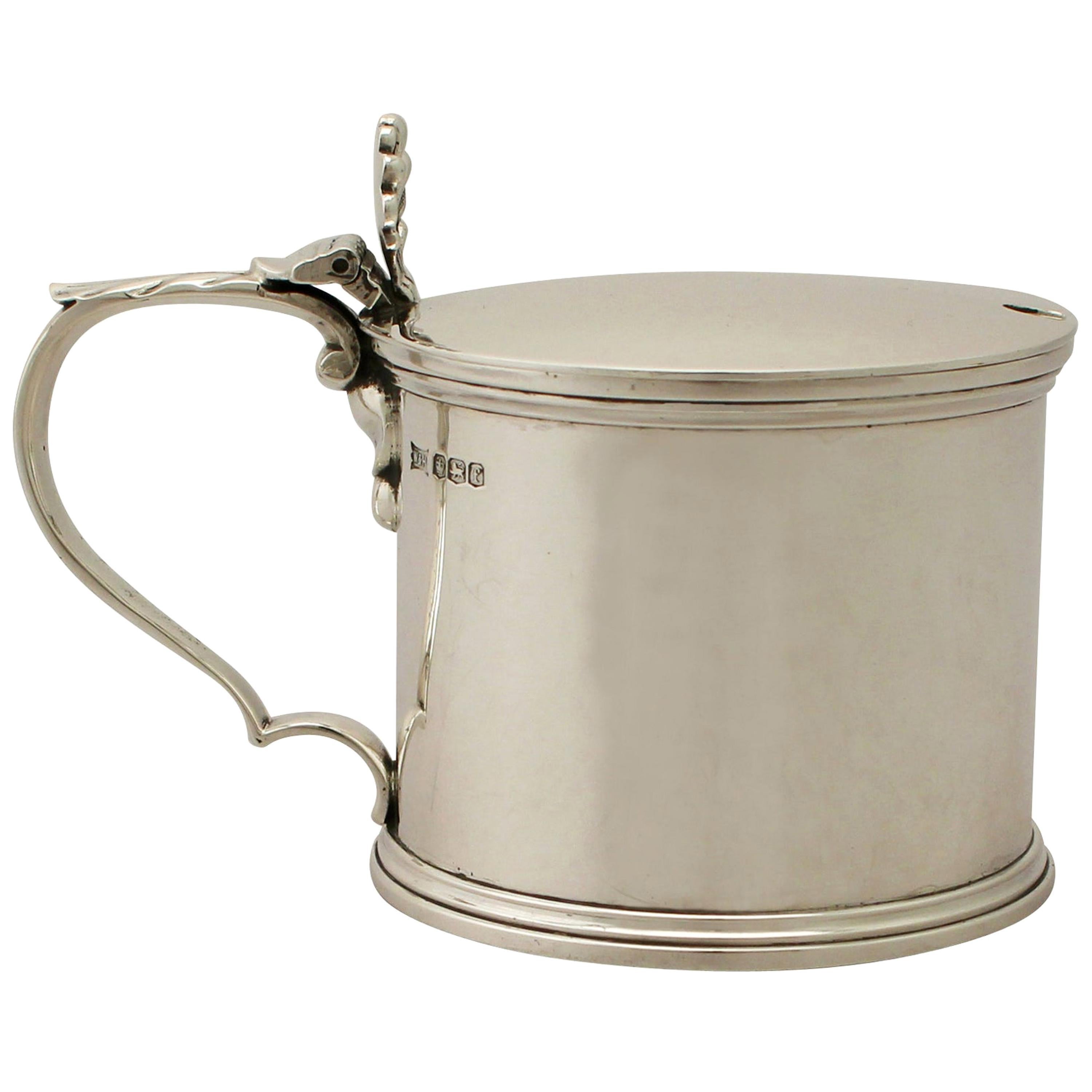 Antique Victorian Sterling Silver Mustard Pot For Sale at 1stDibs