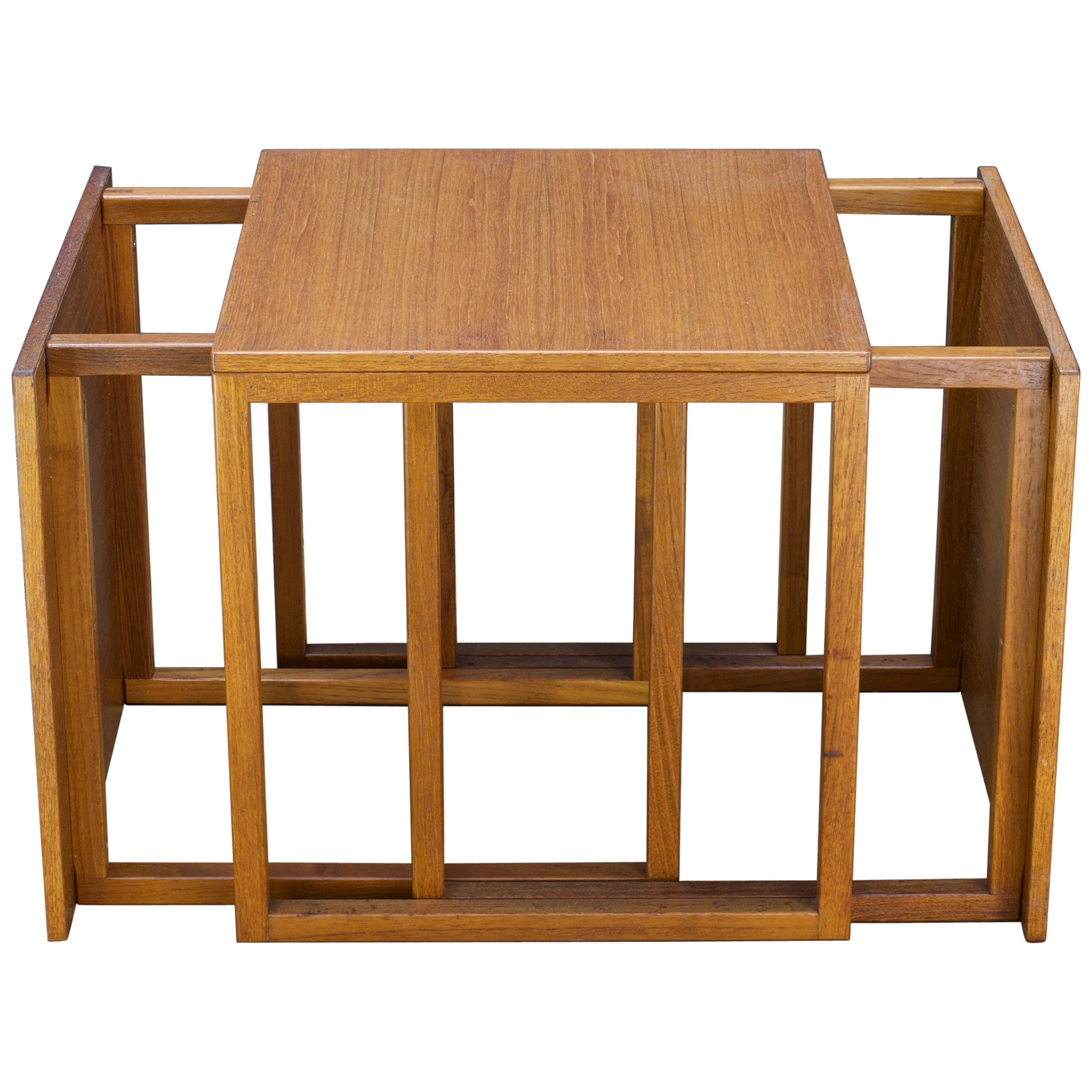 Romweber Viking Oak Rectangular Nesting Coffee Side Tables 1960s ...