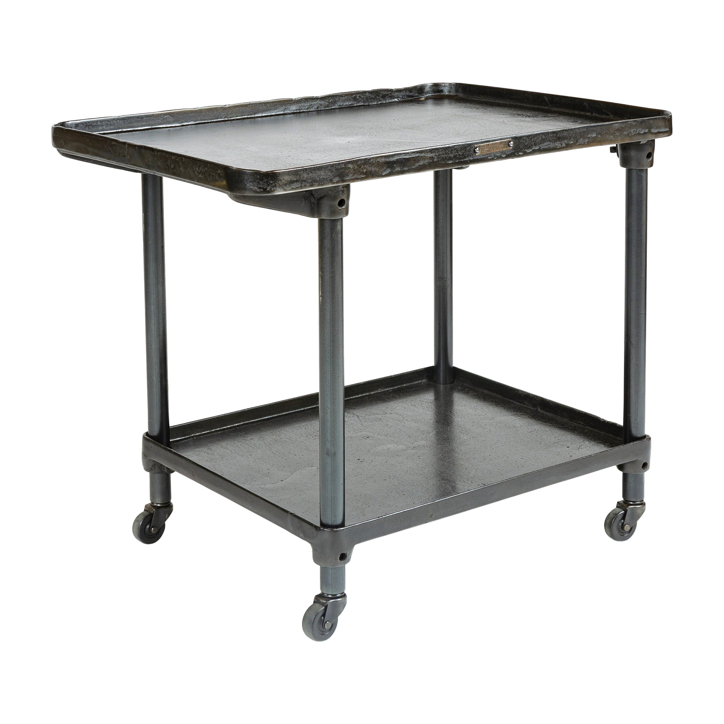 Industrial Vintage Mid-Century Rolling Cart Trolley Table at 1stDibs