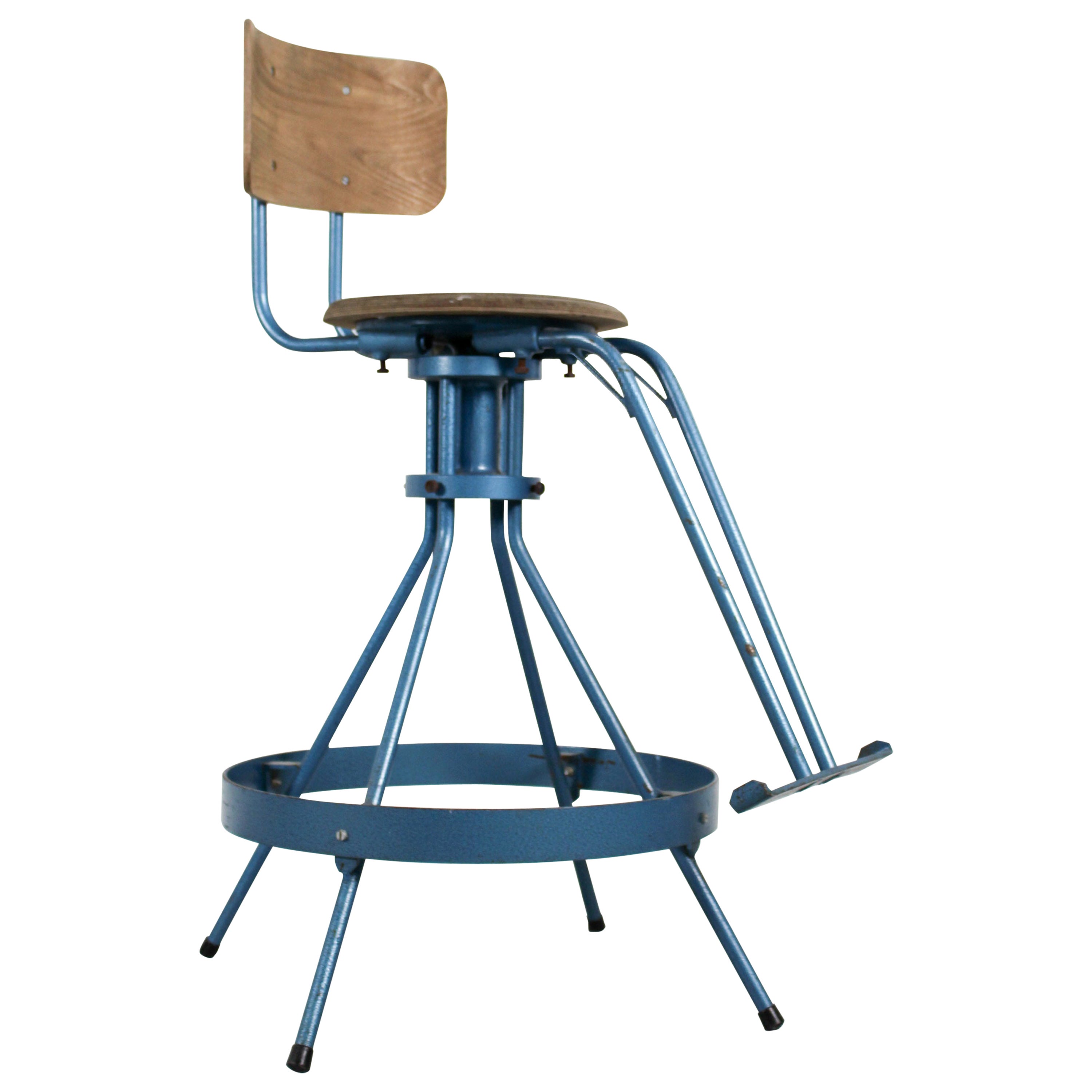 Industrial Antique Architect's Drafting Stool at 1stDibs