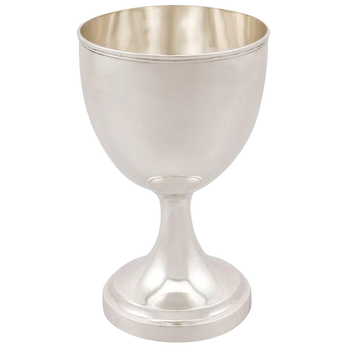 Antique Sterling Silver Chased Goblet at 1stDibs