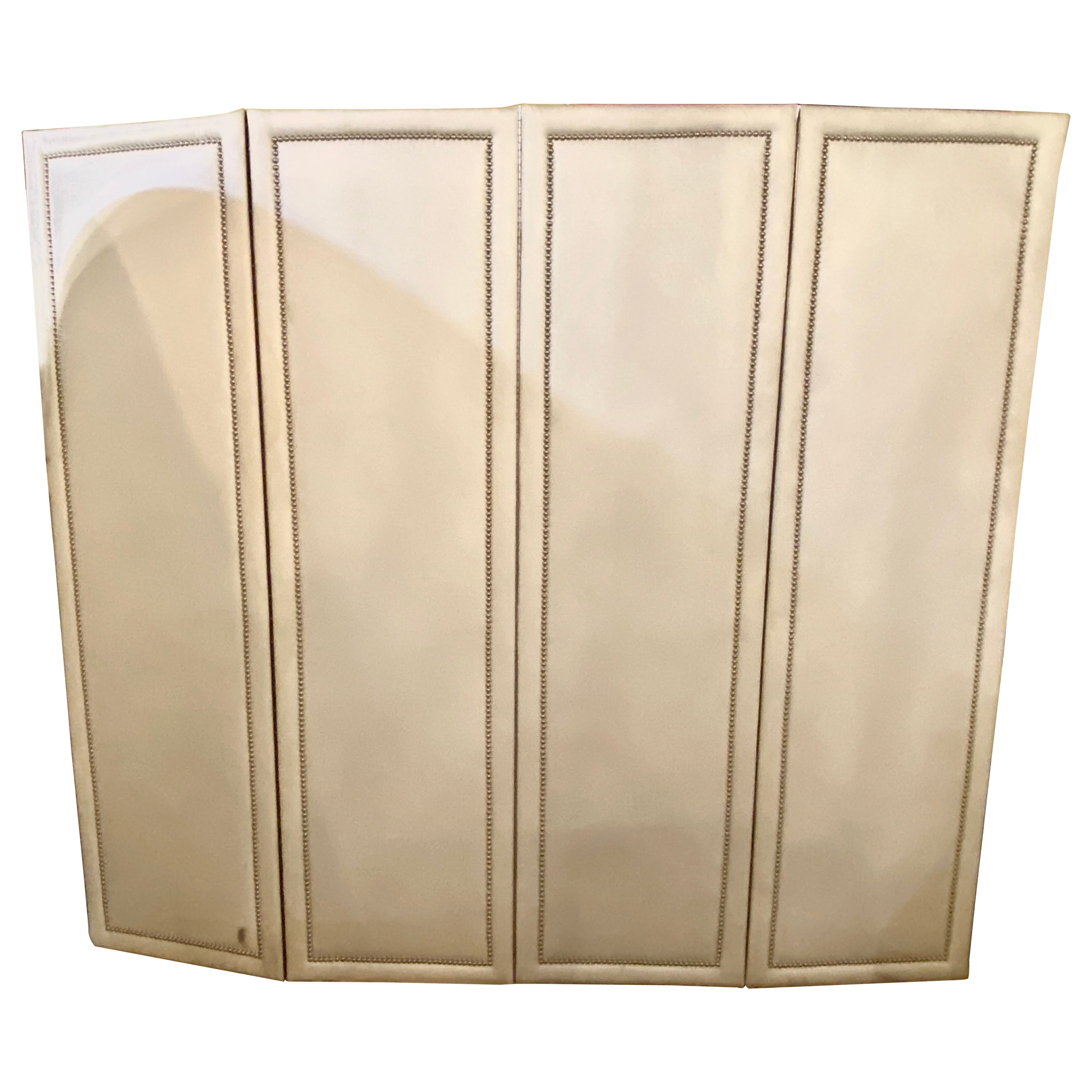 Screen with Sheer Linen Panels by Thad Hayes at 1stDibs