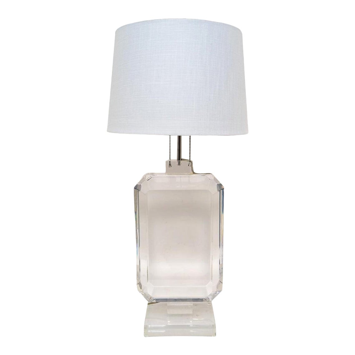 Magnificent Pair of Mid-Century Modernist Lucite Table Lamps by ...