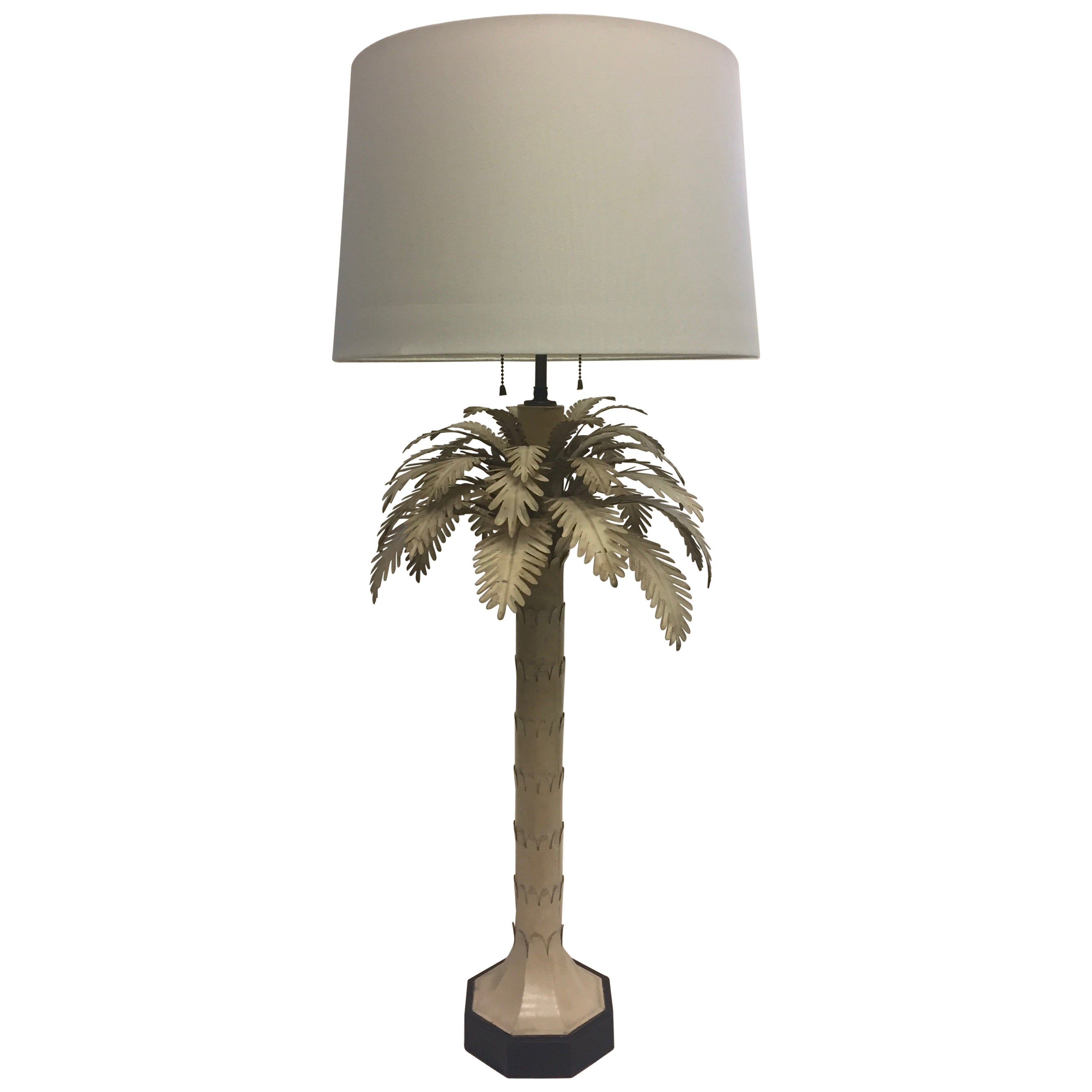 Antique Pairpoint Reverse Painted Lamp with Palm Trees and Beach Scene ...