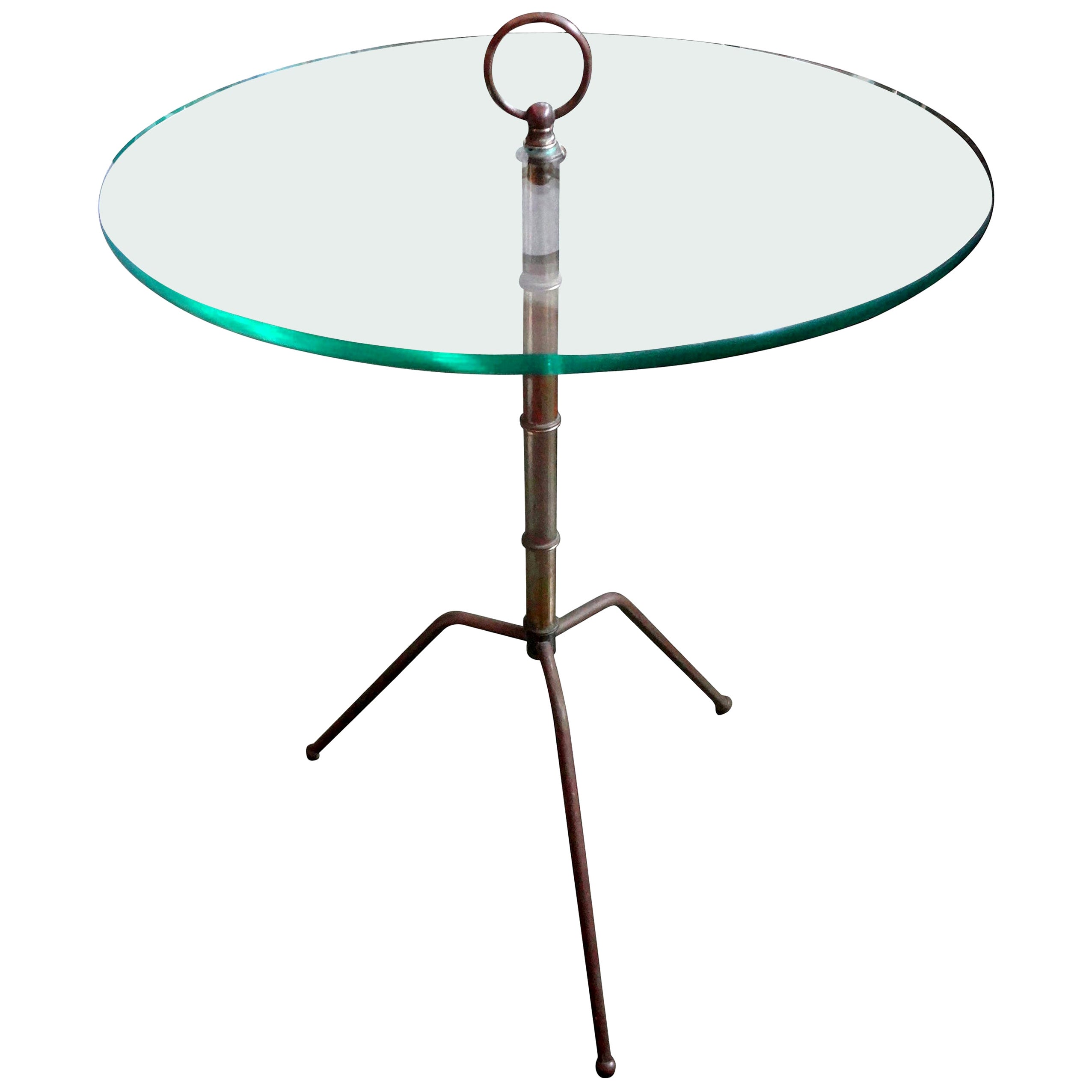 Brass Tripod Table at 1stDibs