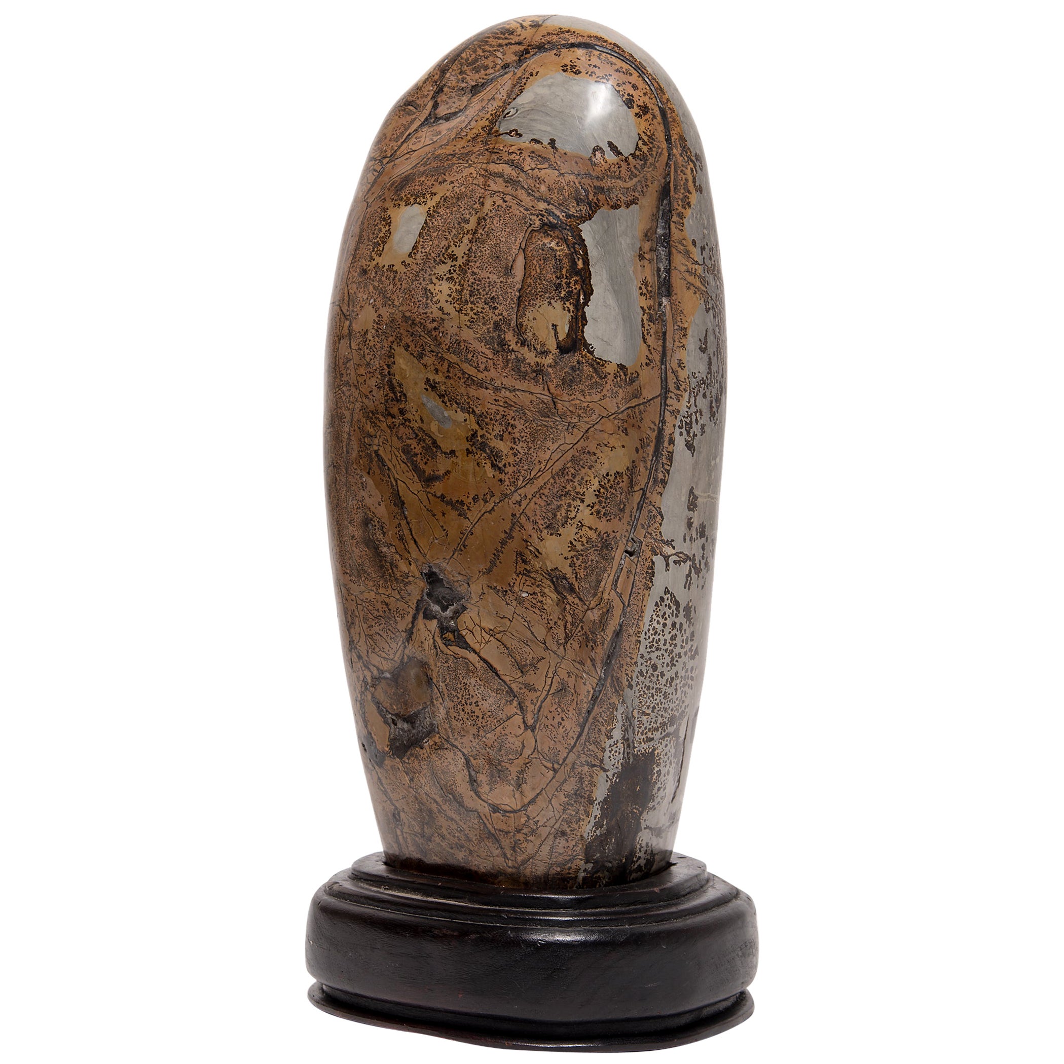 Japanese Polished Spirit Stone in the Shape of a Mountain Range For ...