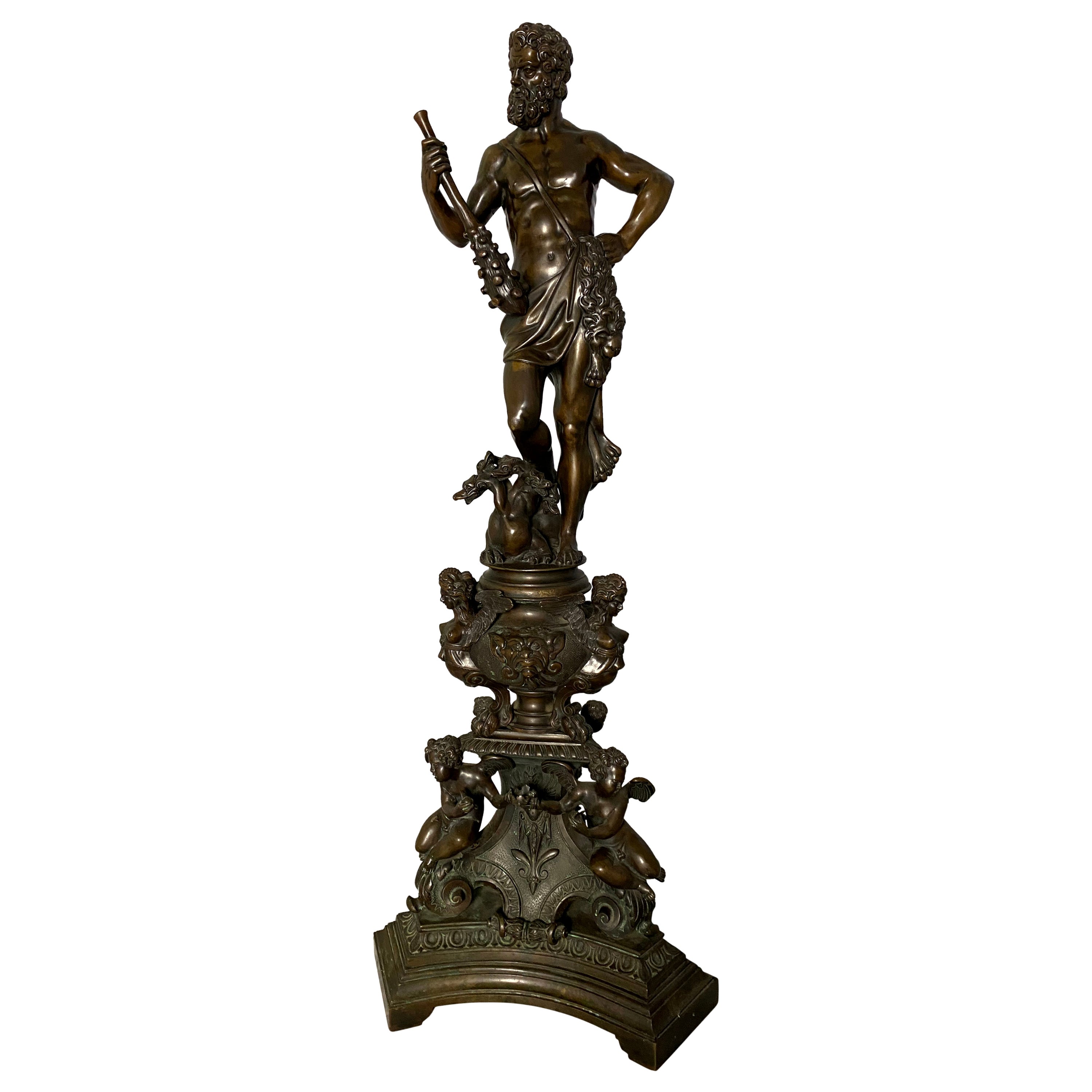 Bronze Sculpture of Hercules and Antaeus, after Stefano Maderno, 19th ...