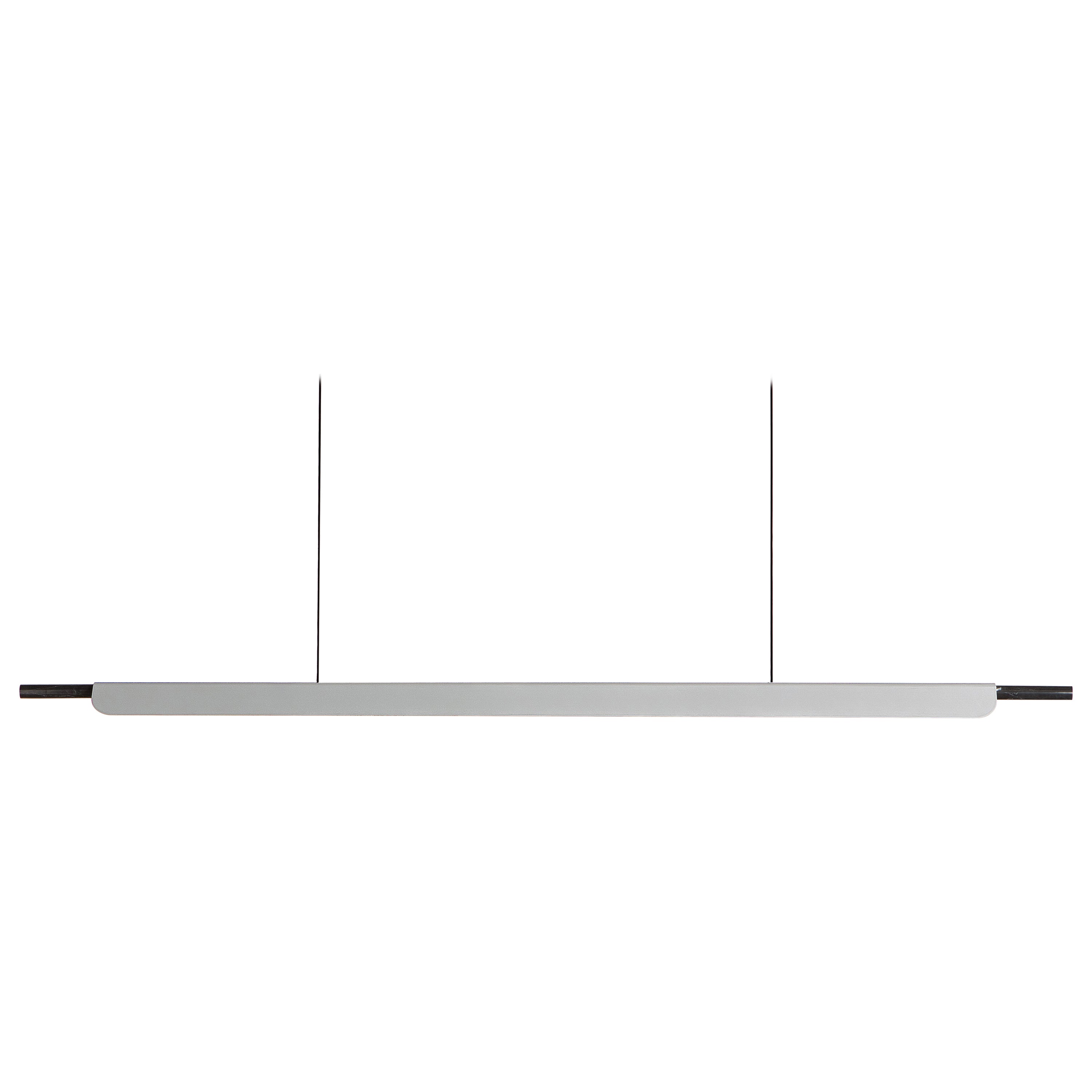 Reflector Linear LED Anodized Aluminum Pendant Light, Silver / White ...