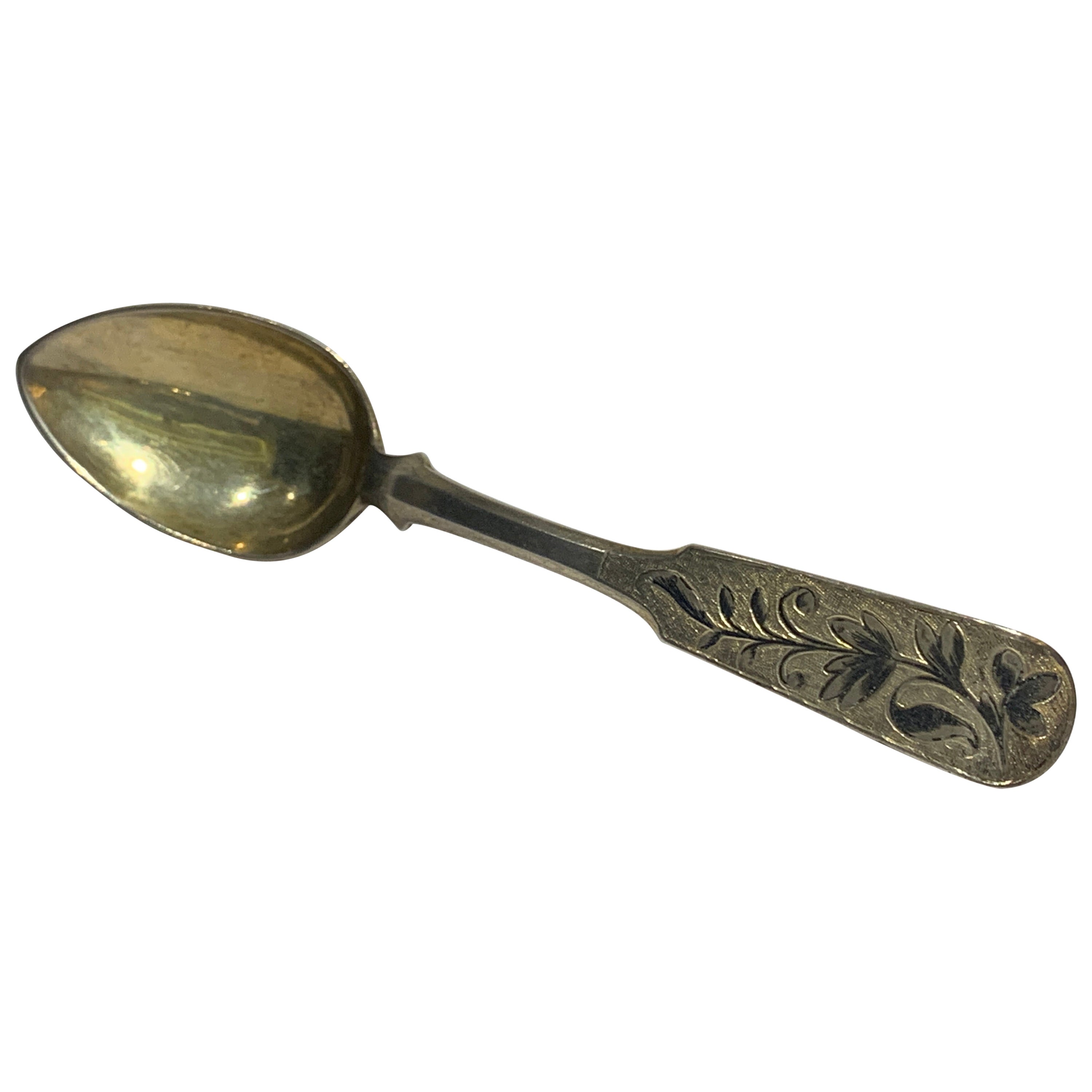 Antique Russian Silver Caviar Spoon, St Petersburg 1895, Assay Master ...