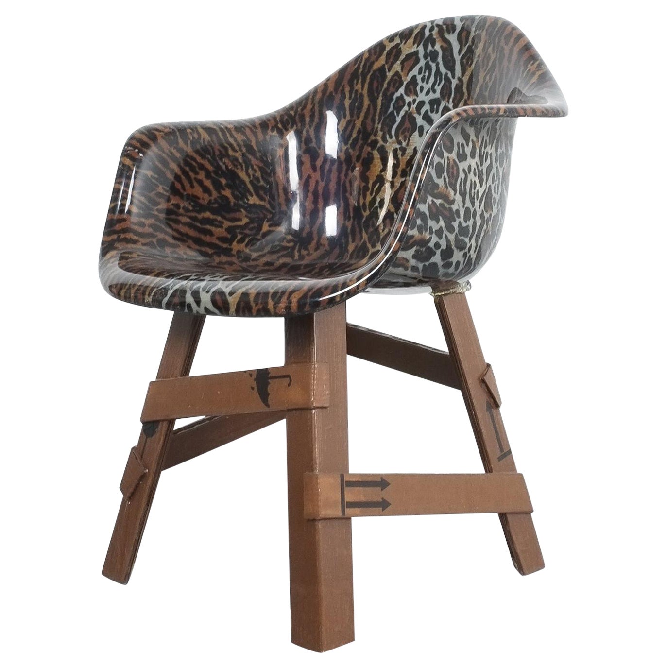 Multiple Eames Appropriation Dining Armchairs with Polished Resin ...