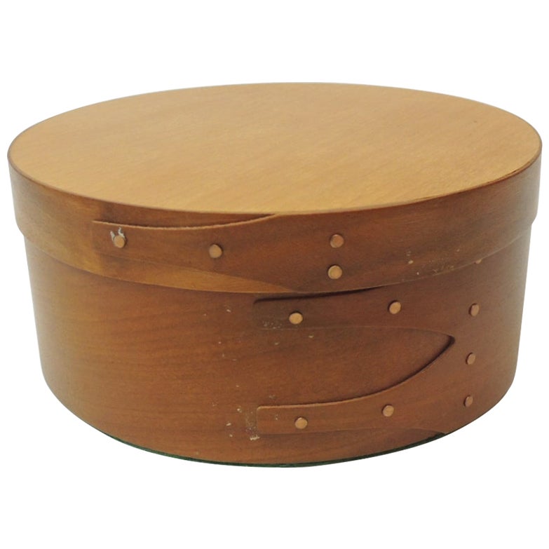 Set of 4 Decorative Oval Shaker Style Boxes at 1stDibs