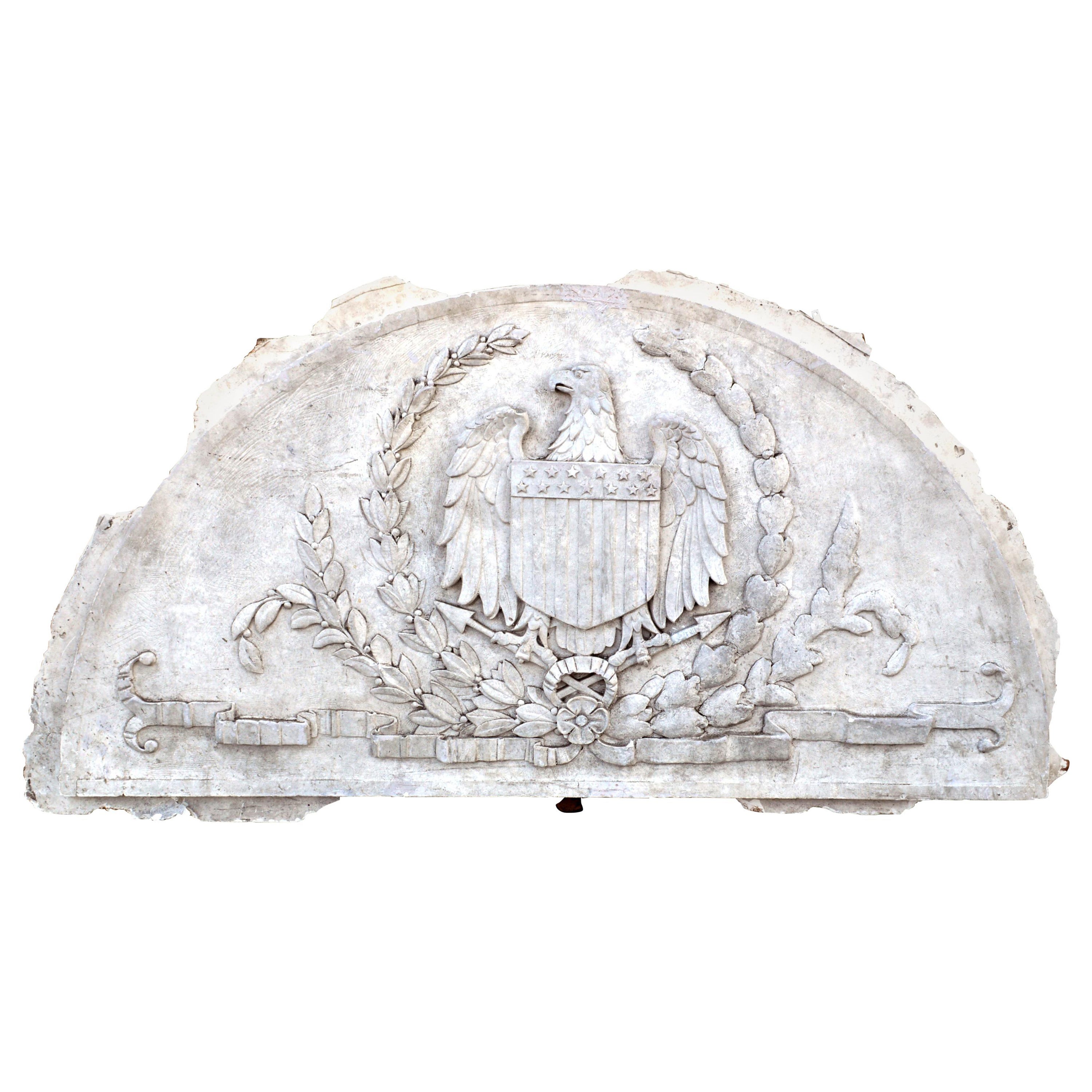 Neoclassical Styled Gilded Plaster Relief at 1stDibs