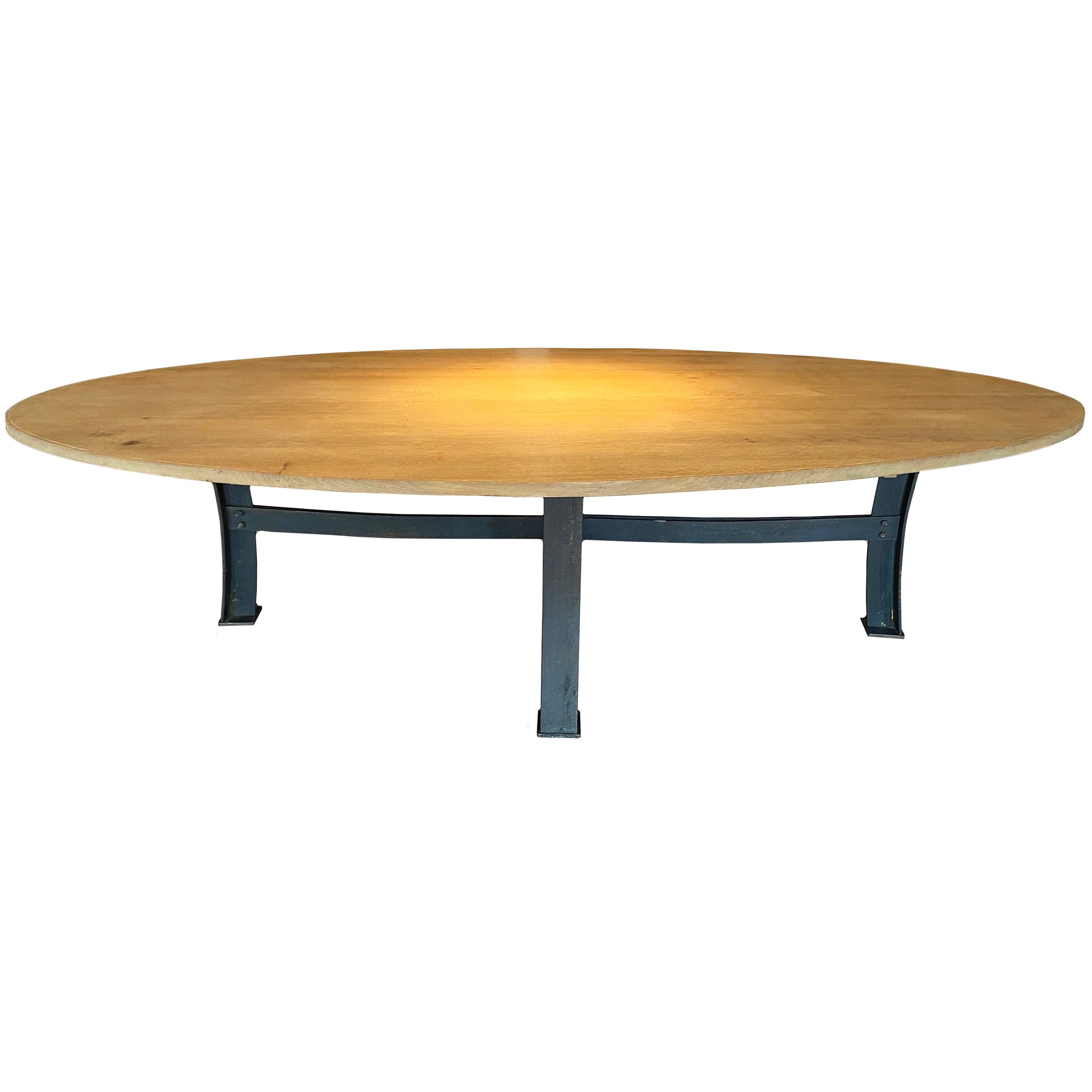 Rare Large Size Polished Steel English Water Tank Table for Dining Room ...