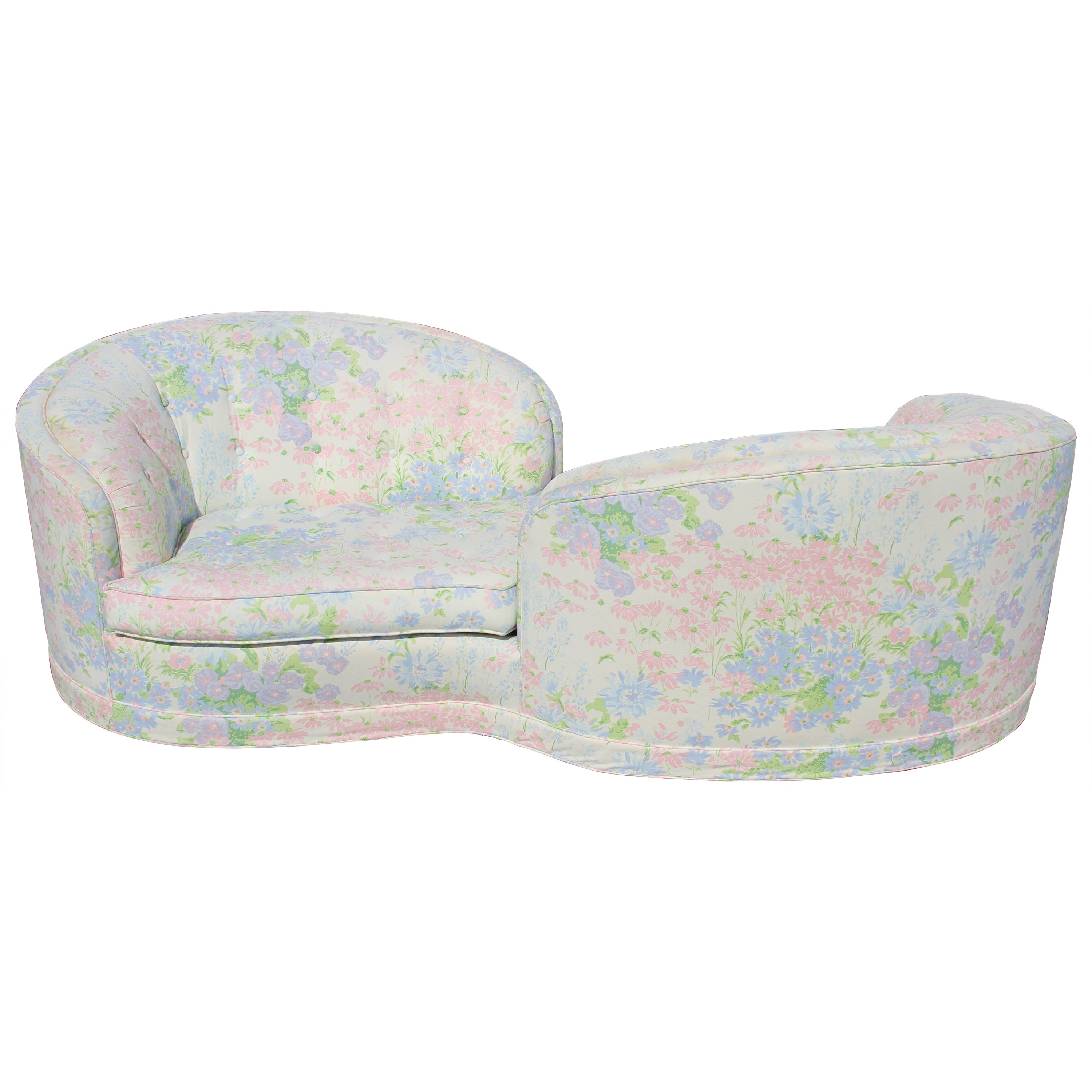 Hollywood Regency Round / Circular Conversation Settee, Sofa, or Bench ...