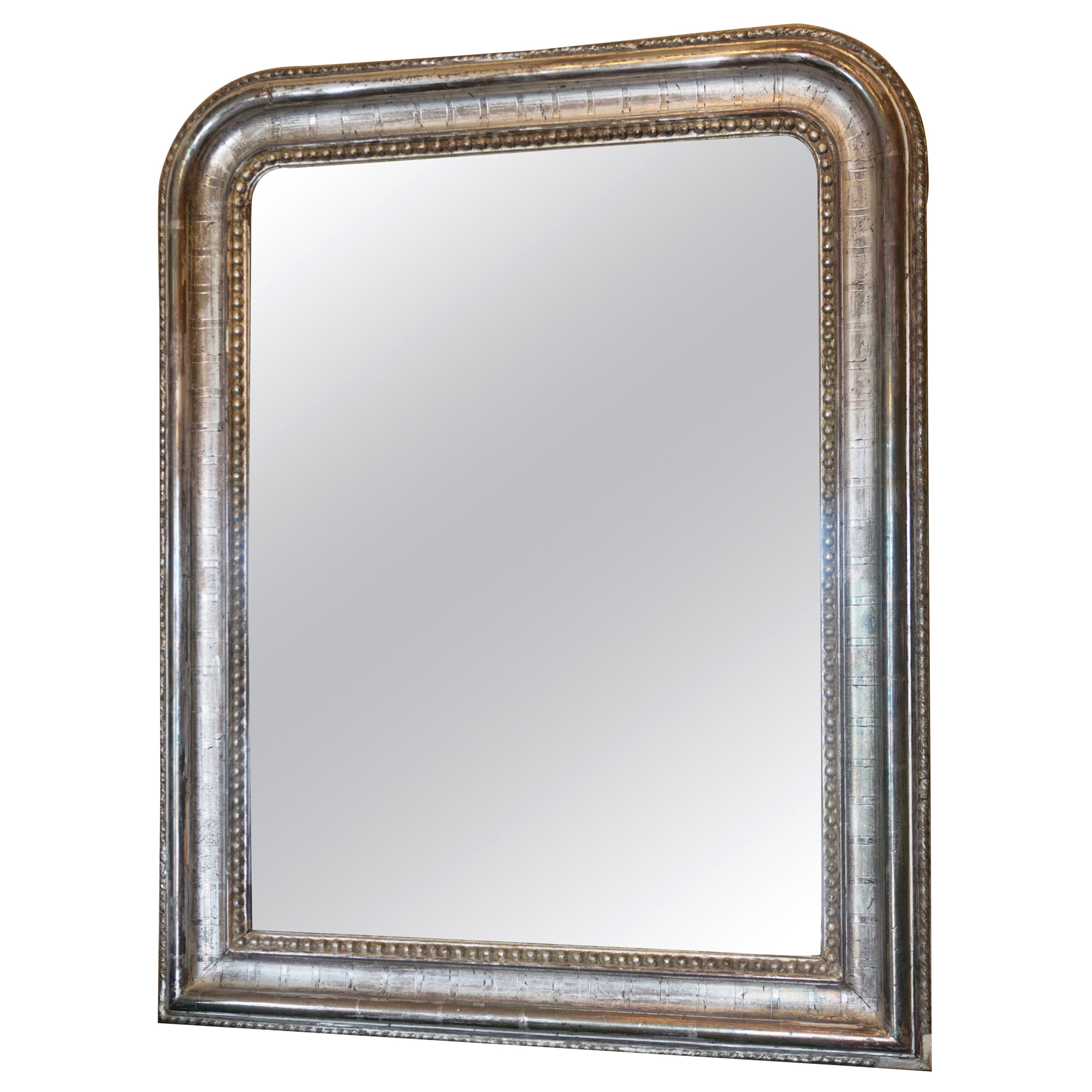 Silver Louis Philippe Mirror For Sale at 1stDibs