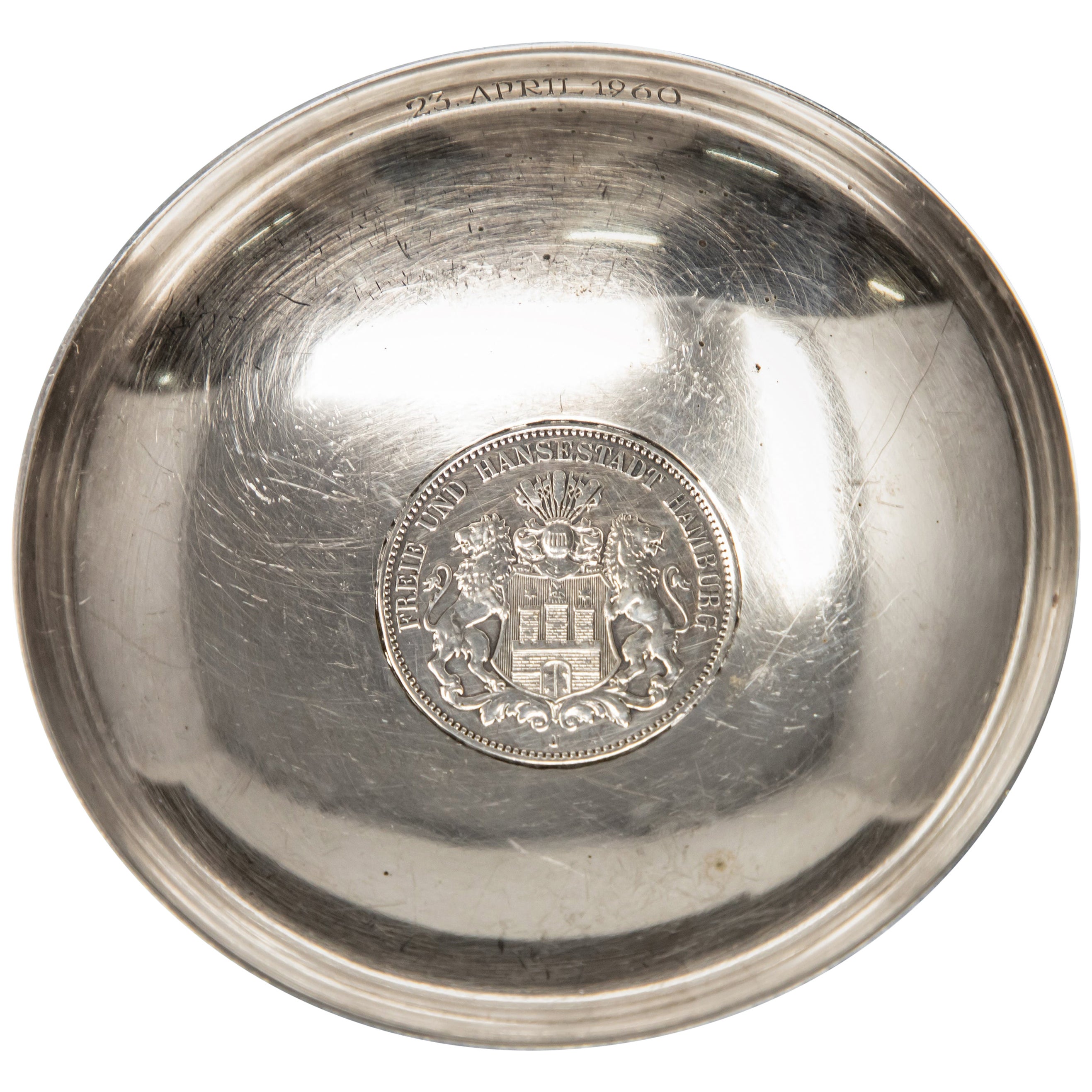 Sterling Silver Coin Dish For Sale at 1stDibs