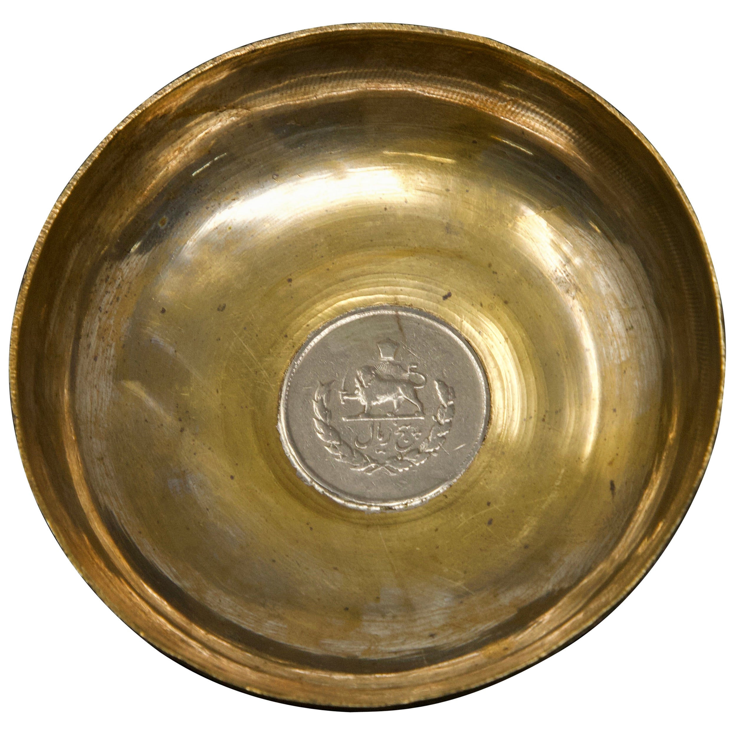 Silver Plated Coin Dish For Sale at 1stDibs