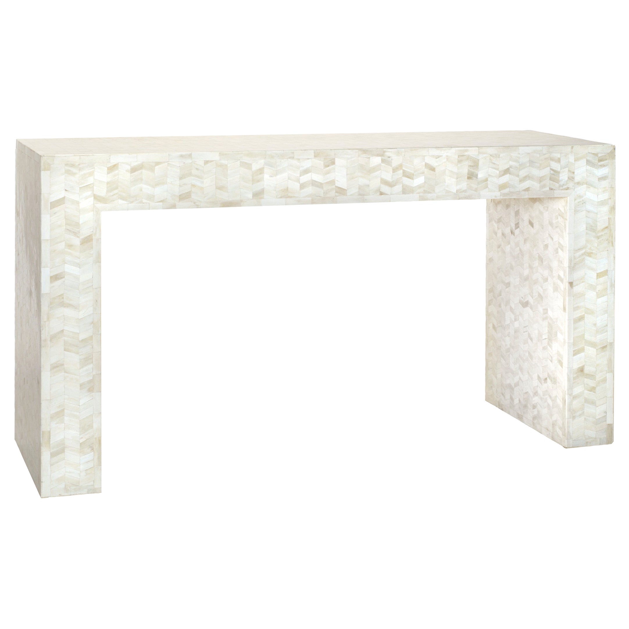 Hand-Painted Waterfall Console Table at 1stDibs