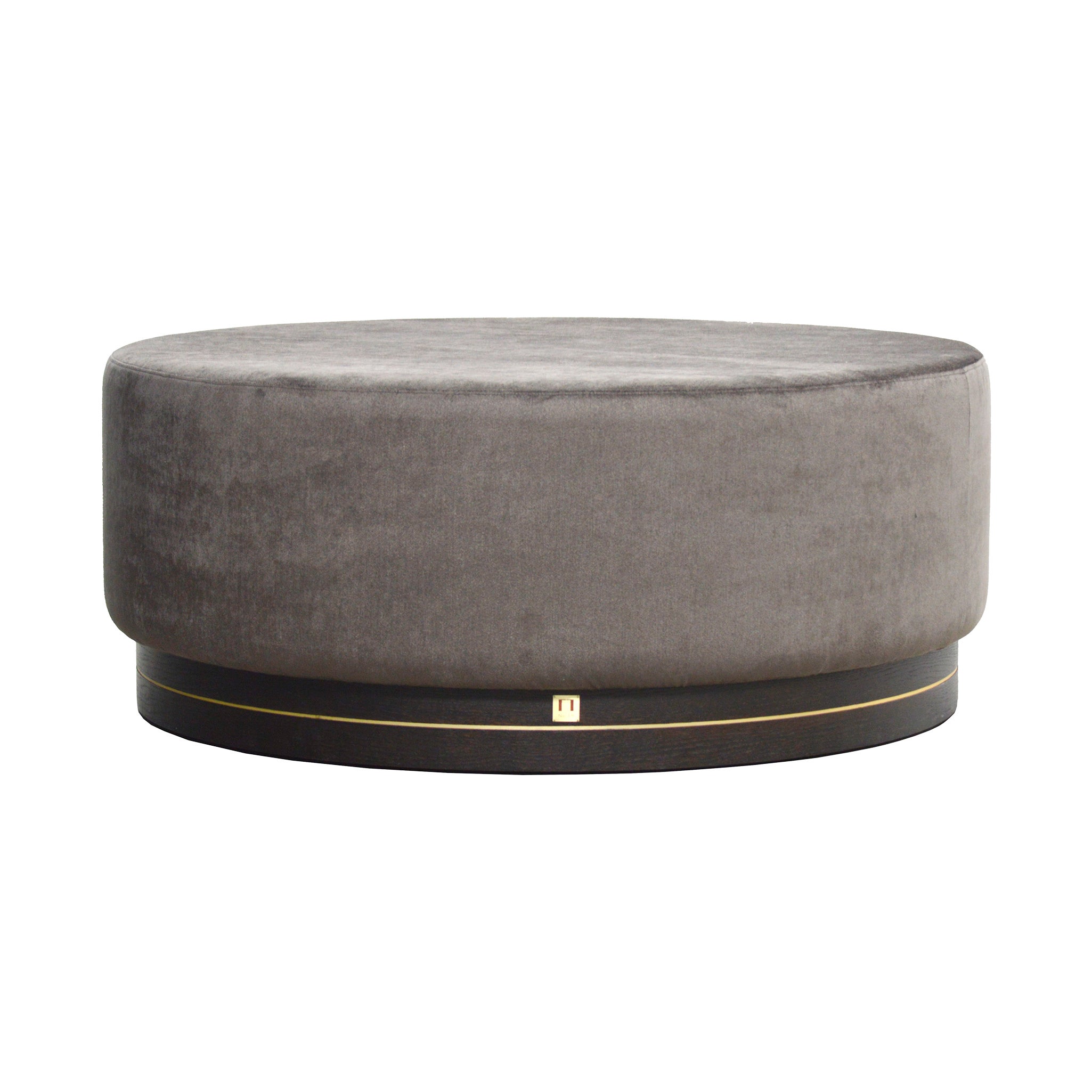 Velvet Pouf at 1stDibs