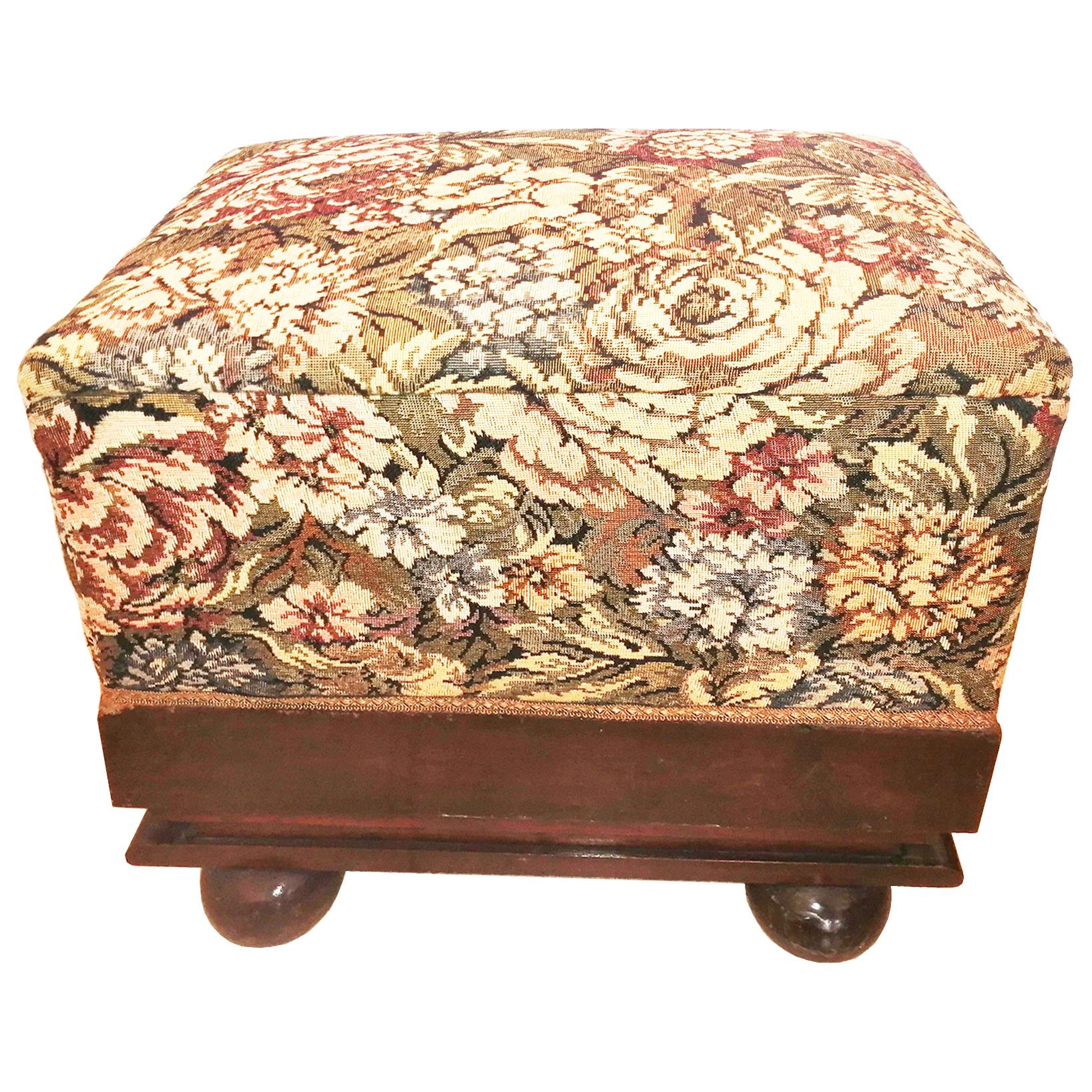 19th Century Pair of Upholstered Ottomans at 1stDibs