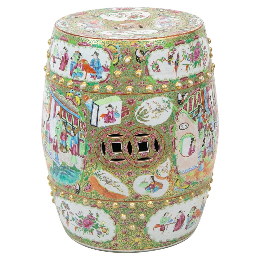 Rose Medallion Garden Seat For Sale at 1stDibs