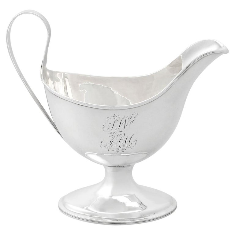 1770 George III Sterling Silver Sauceboat Boat by Robert Pinkney For ...