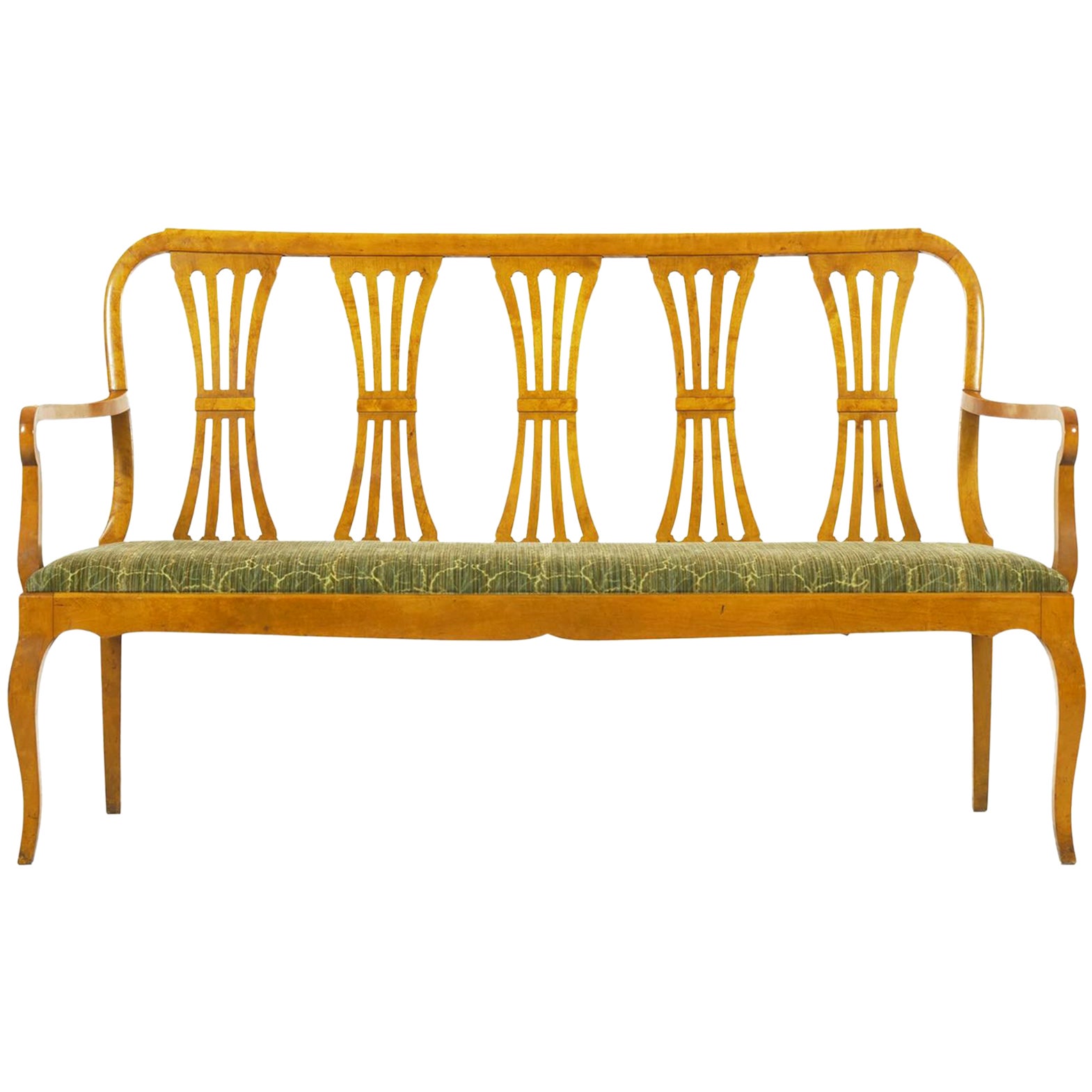 Antique Upholstered Regency Foyer Entrance Hallway Bench at 1stDibs