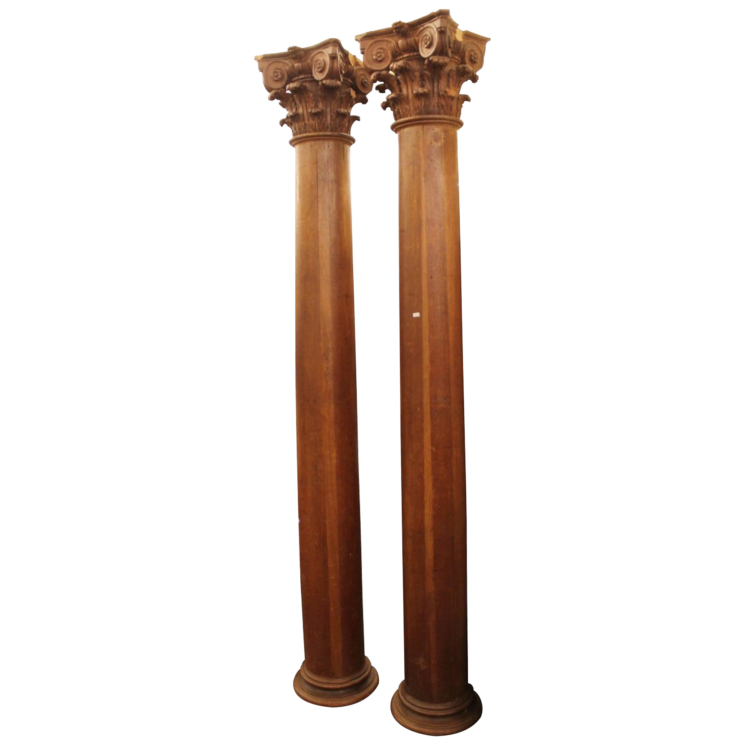 Pair of Antique French Columns from 18th Century France For Sale at 1stDibs
