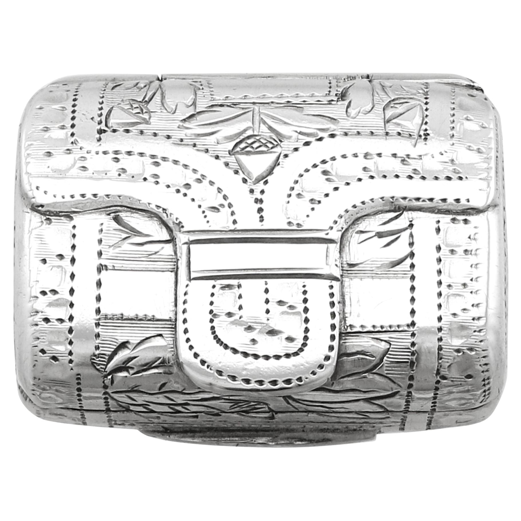 Antique Georgian Silver Tabbaco Box, London, 1815 For Sale at 1stDibs